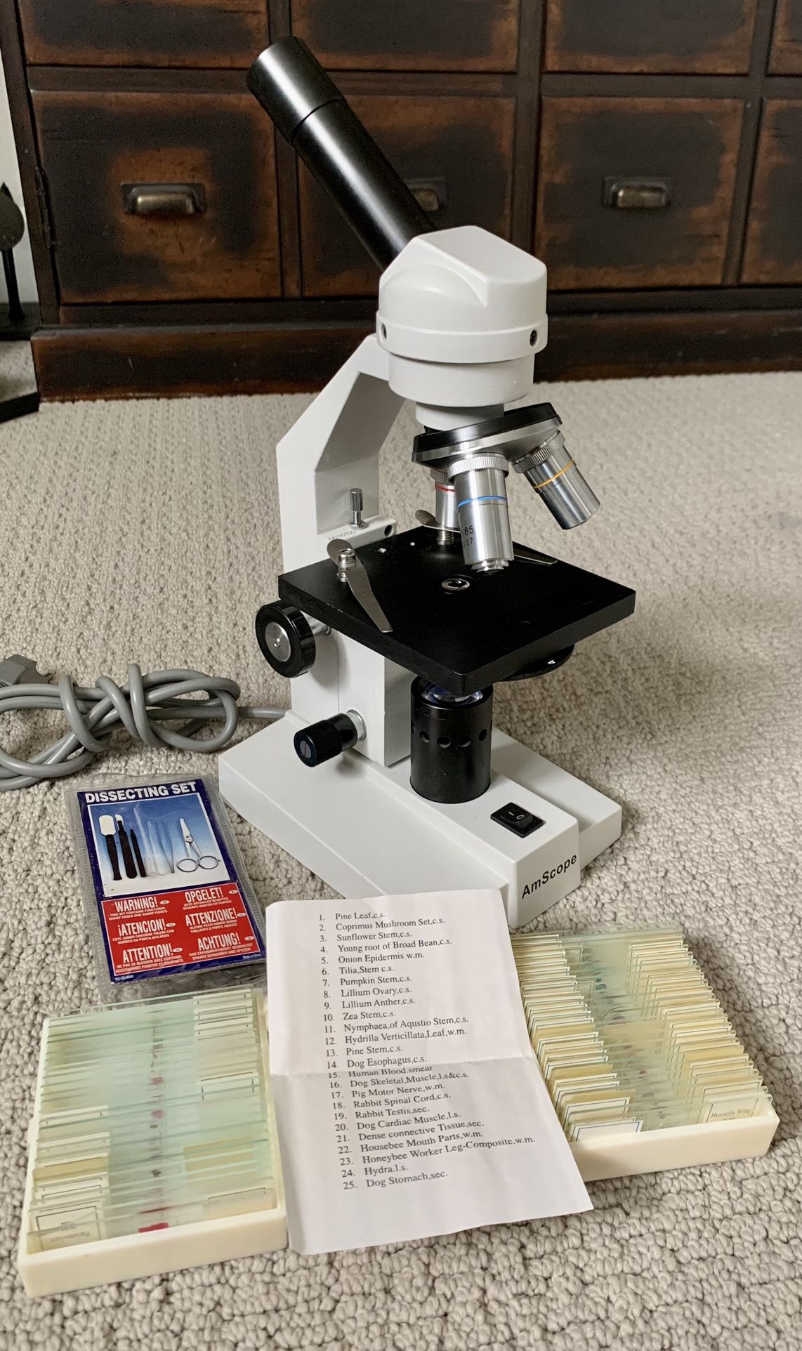 The Parts Of Amscope Microscope