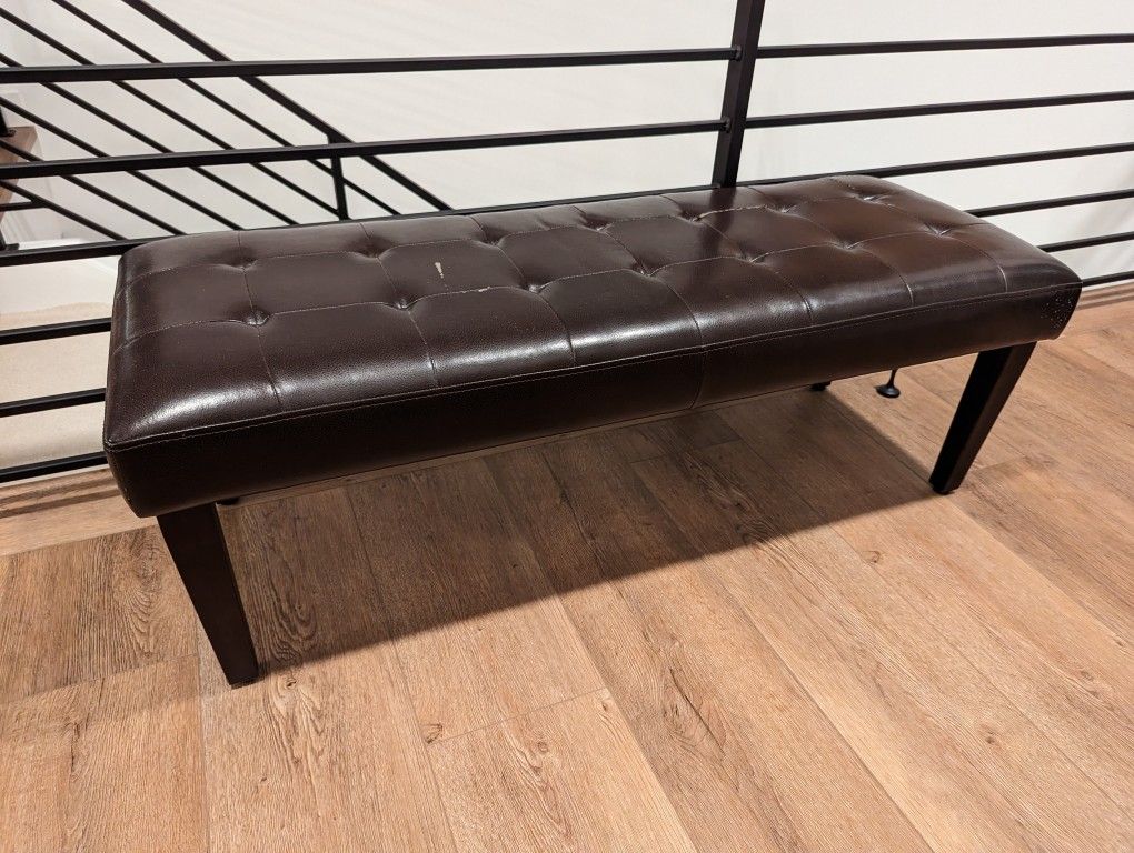 Kasala Entryway Bench Brown Leather for Sale in Renton, WA - OfferUp