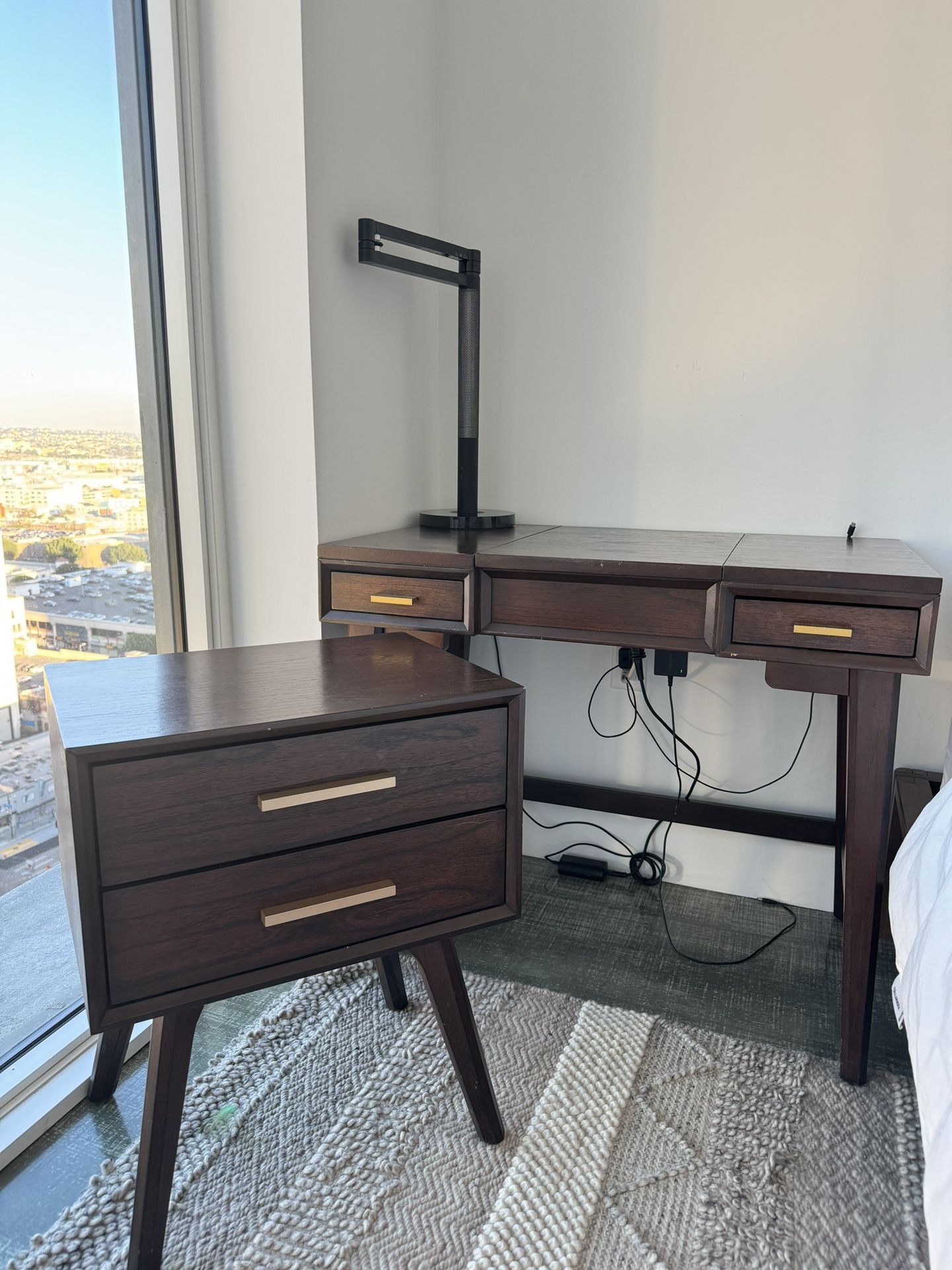 Desk and nightstand. Nightstand and Vanity Table. for Sale in Ventura ...