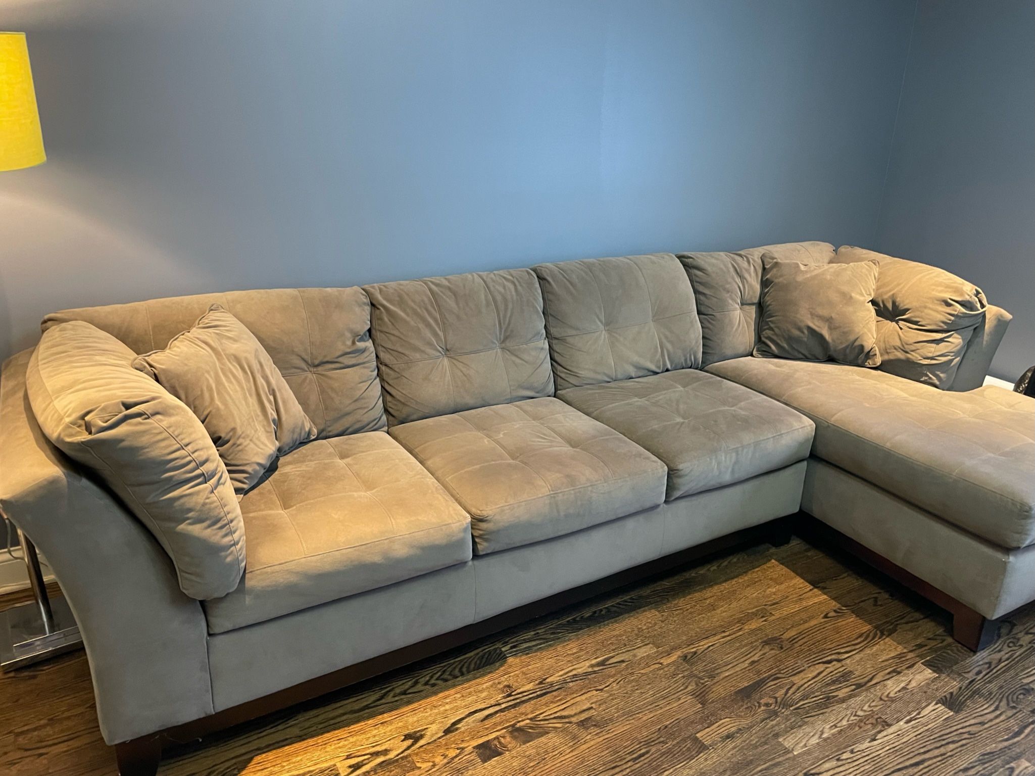 Value City Leather Sectional