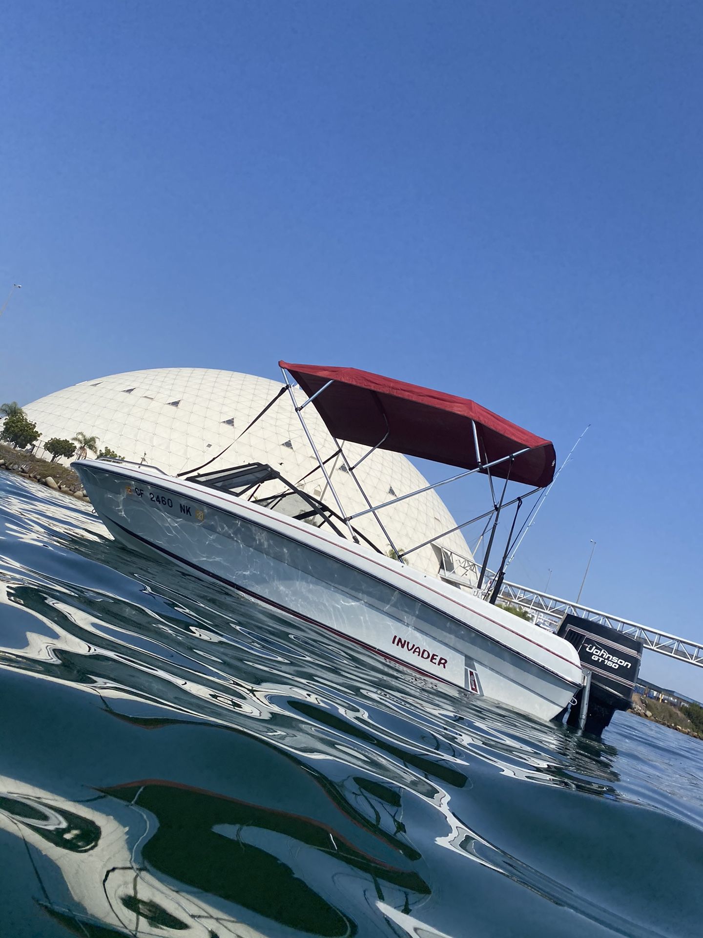1987 invader 17 foot boat w/ 150hp Johnson gt for Sale in Los Angeles ...