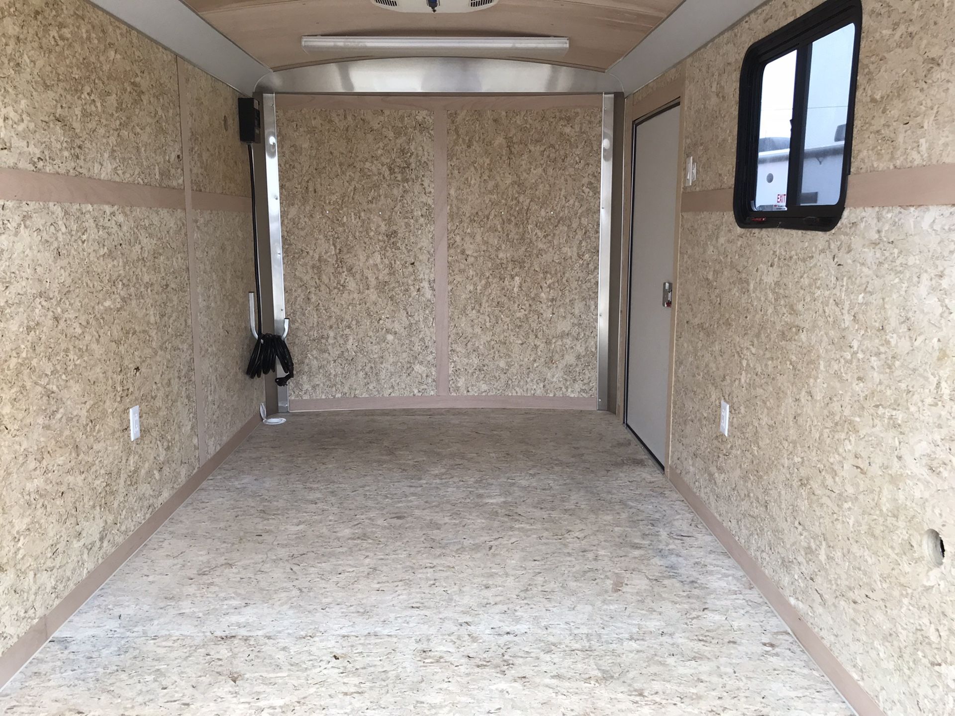 2019 cargo trailer with air- 30 amp- 12.5 ft long x 6.5 ft wide approx ...