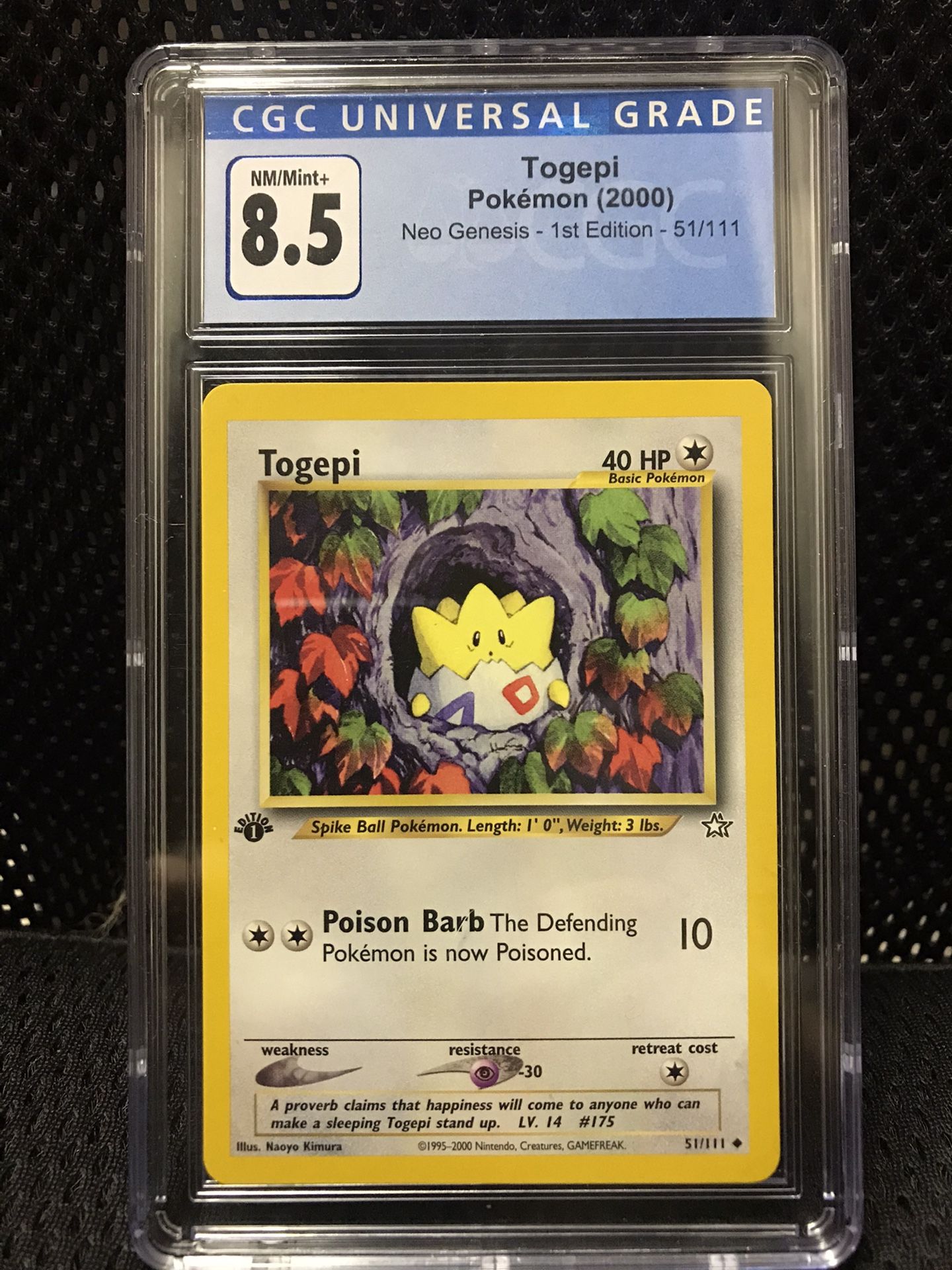 Togepi Pokemon Card