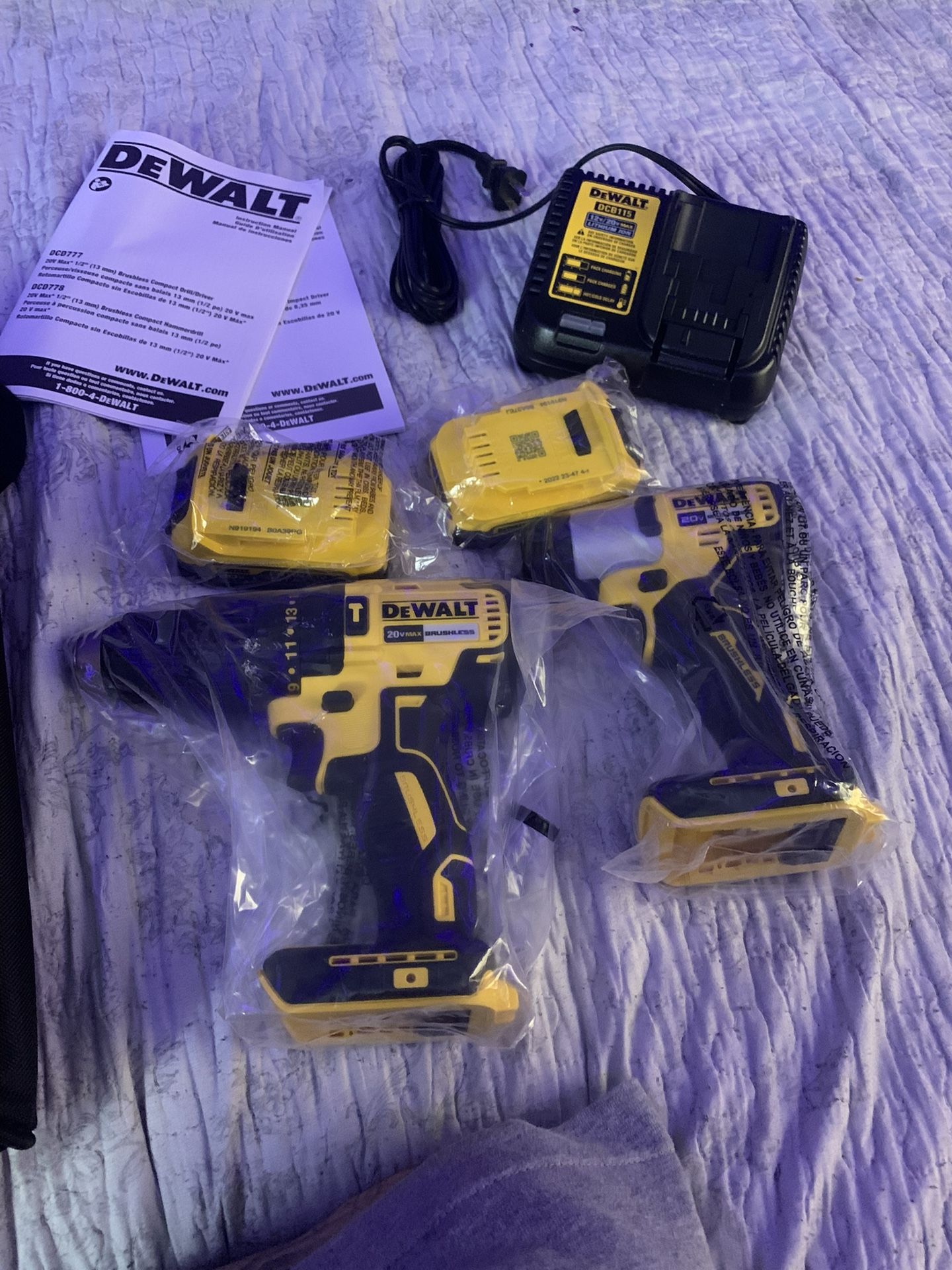 20v Max 1/2(13mm) Brushless Compact Drill/Driver And 20v Max 1/2 (13mm ...