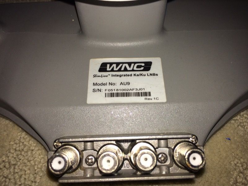 Directv slimeline integrated ka/ku sl5 wnc lnb satellite dish antenna ...