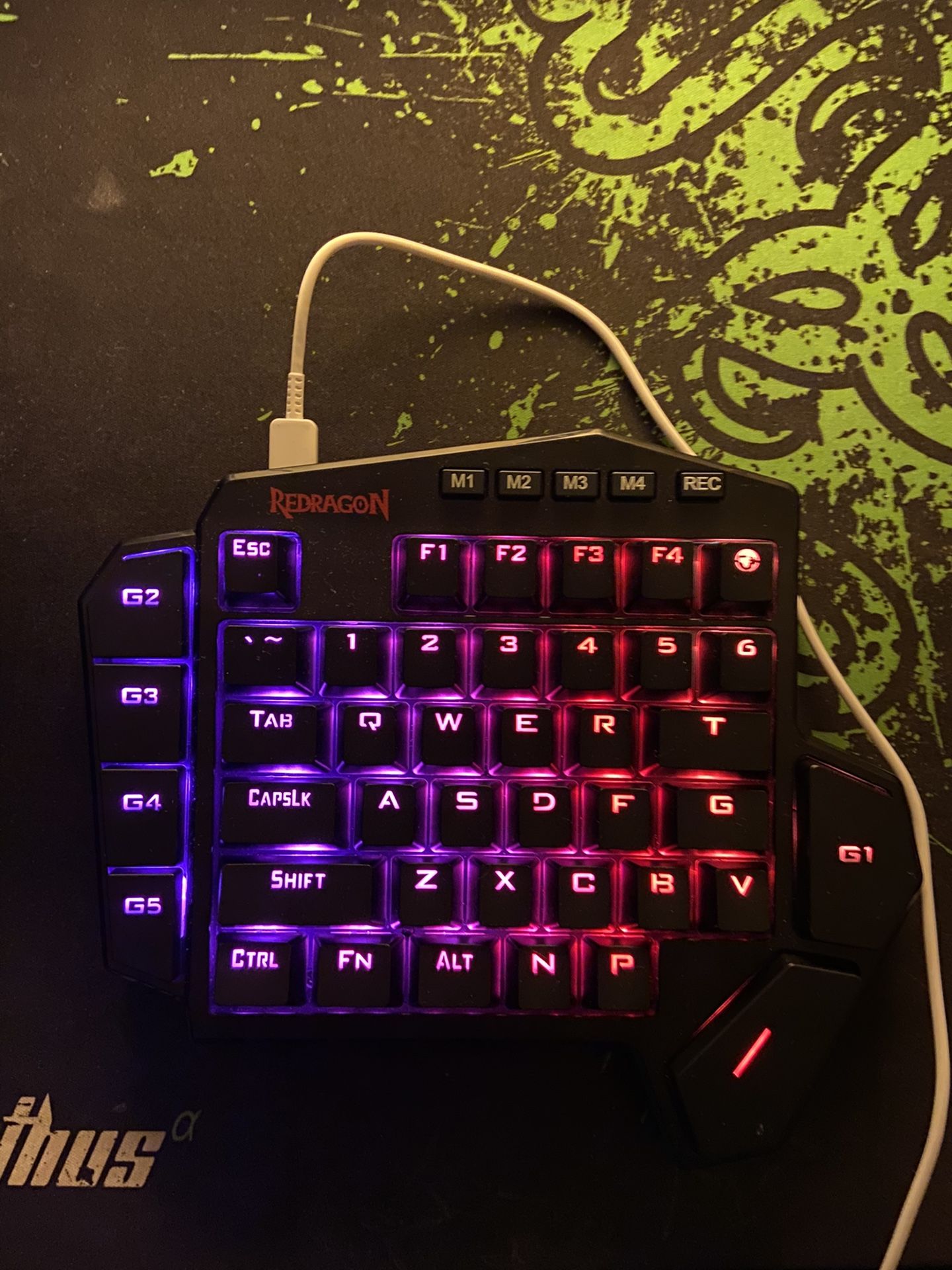 K585 Red Dragon mechanical one handed gaming keypad for Sale in Las ...
