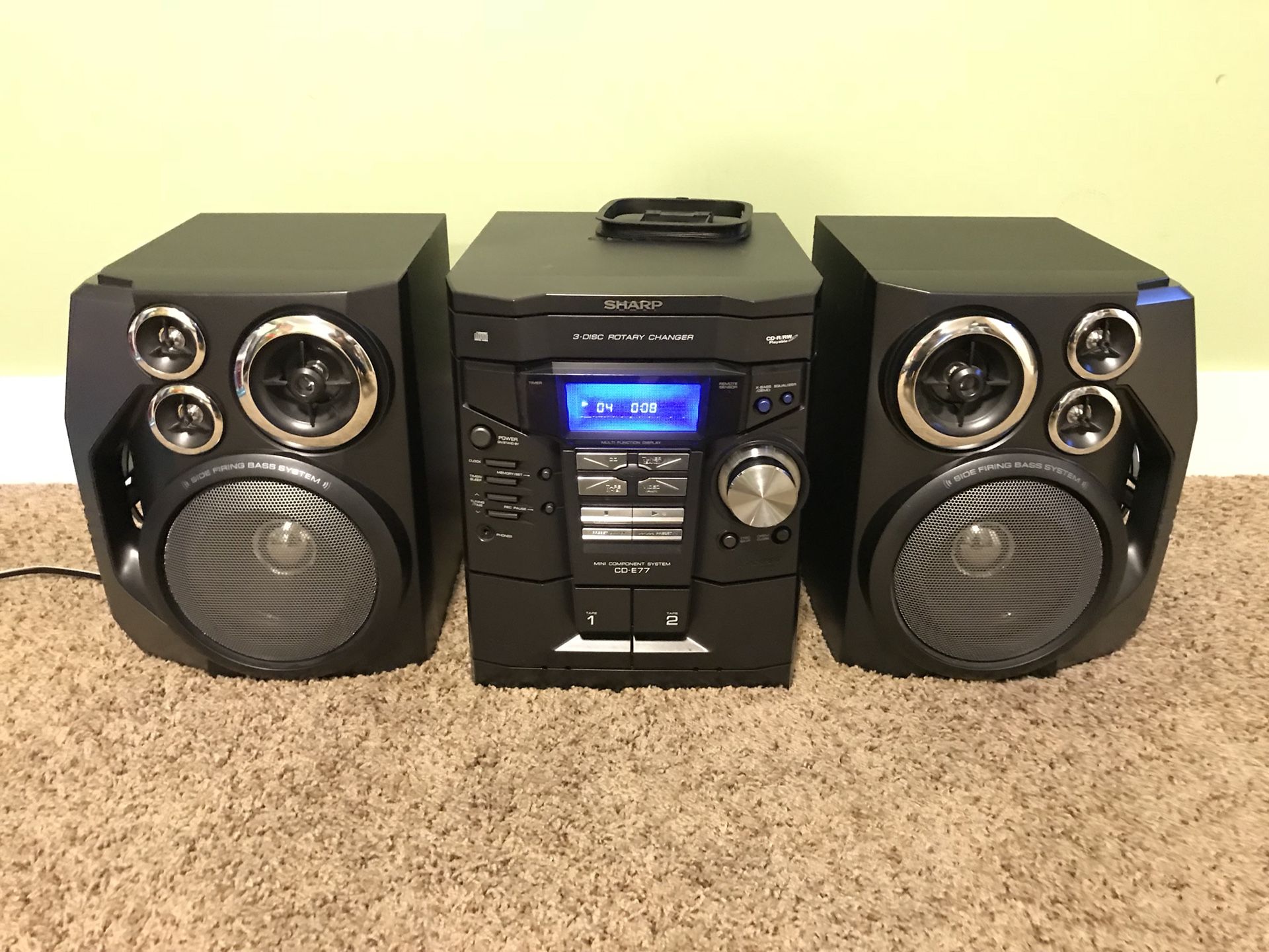 Sharp 3 Disc CD player and cassette tape player for Sale in Hudsonville ...