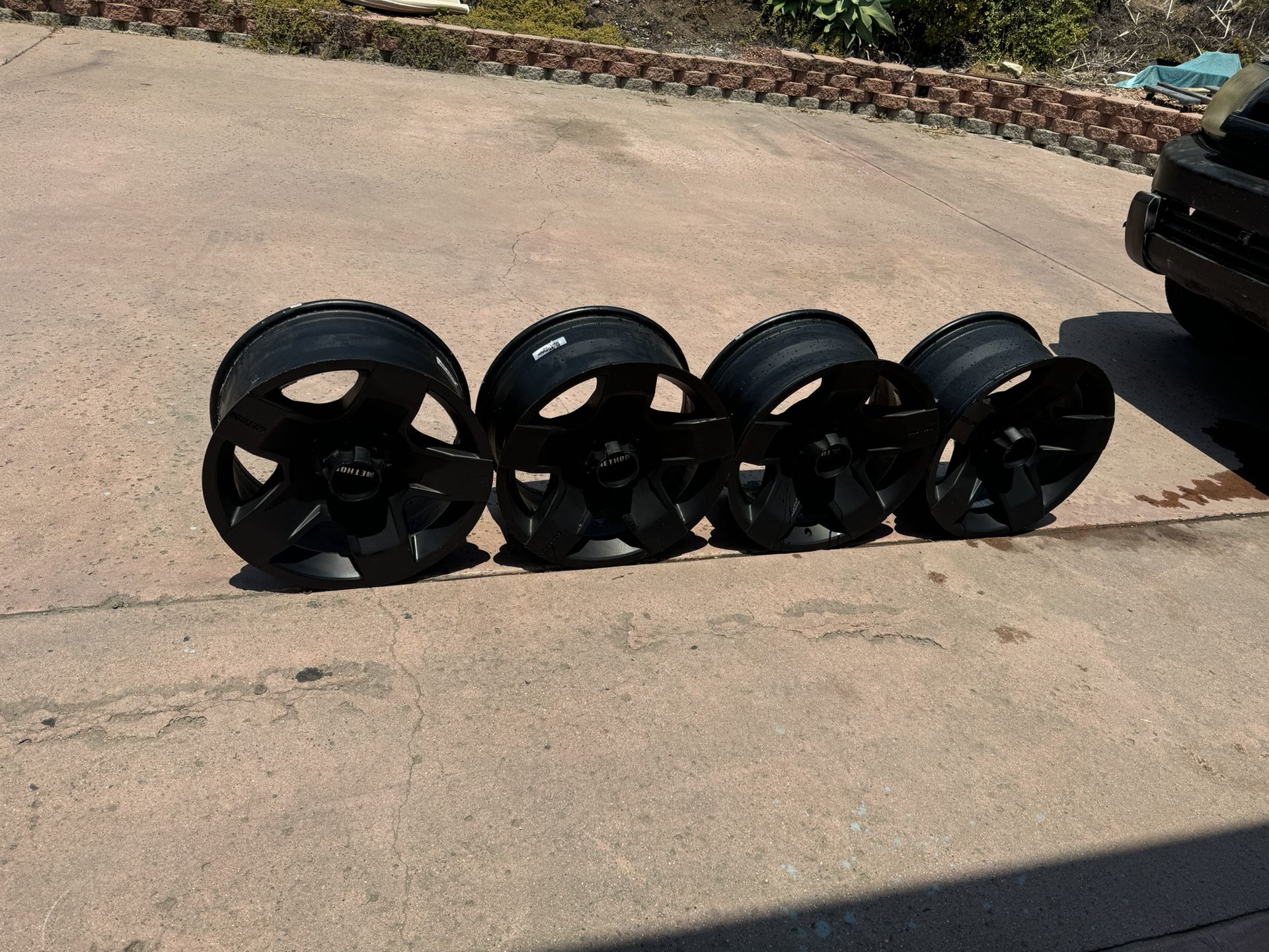Black Method Fat Five 17x8.5 Rims Tacoma 4Runner 6 Lug 17” for Sale in ...