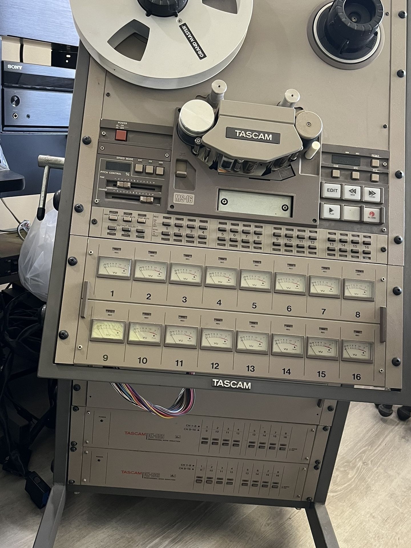 Tascam MS-16 - Professional 16 Track Reel To Reel Multi-Track Recorder ...