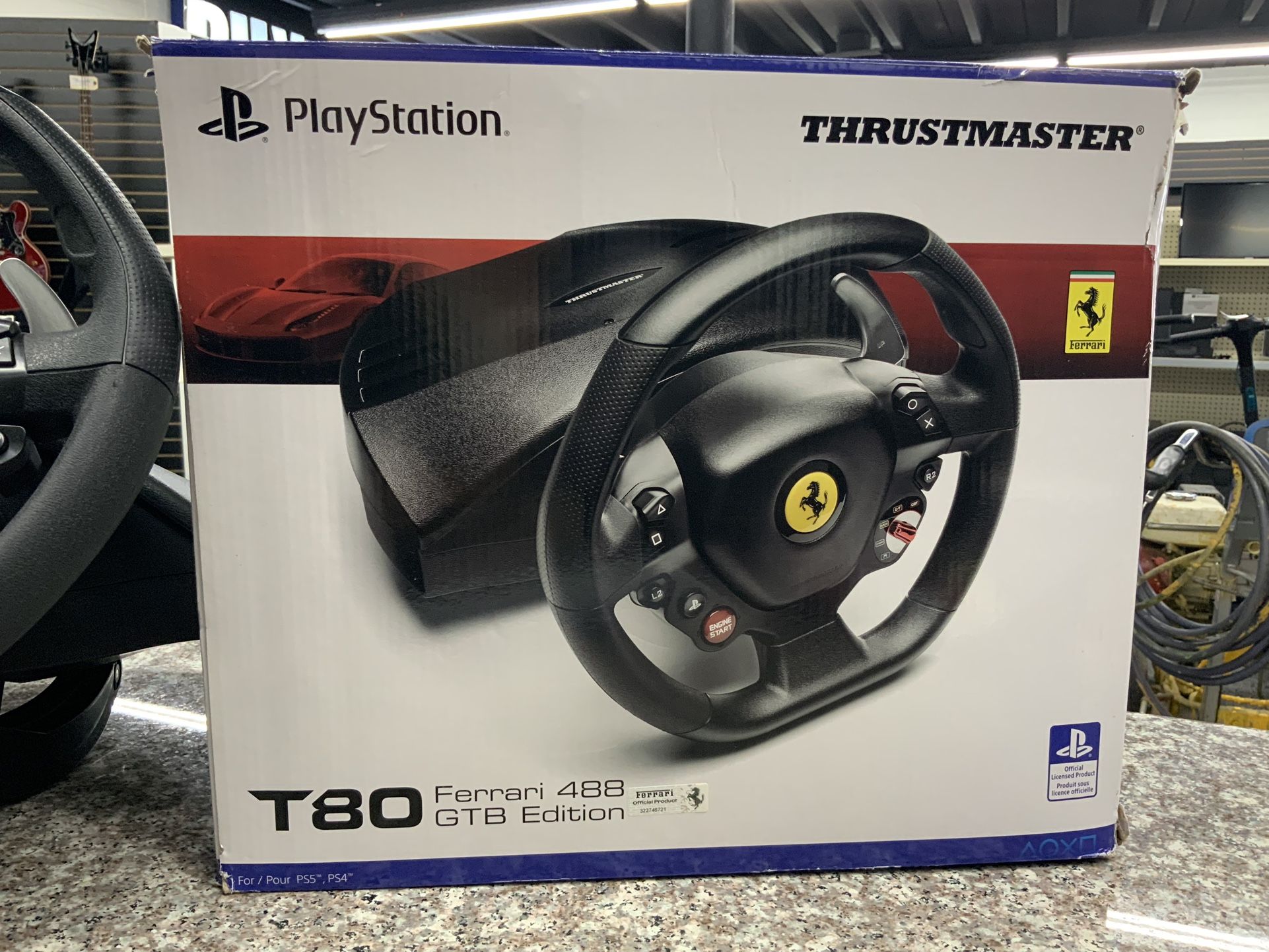 PLAYSTATION Thrustmaster T80 Ferrari 488 GTB Edition, Racing Wheel For ...