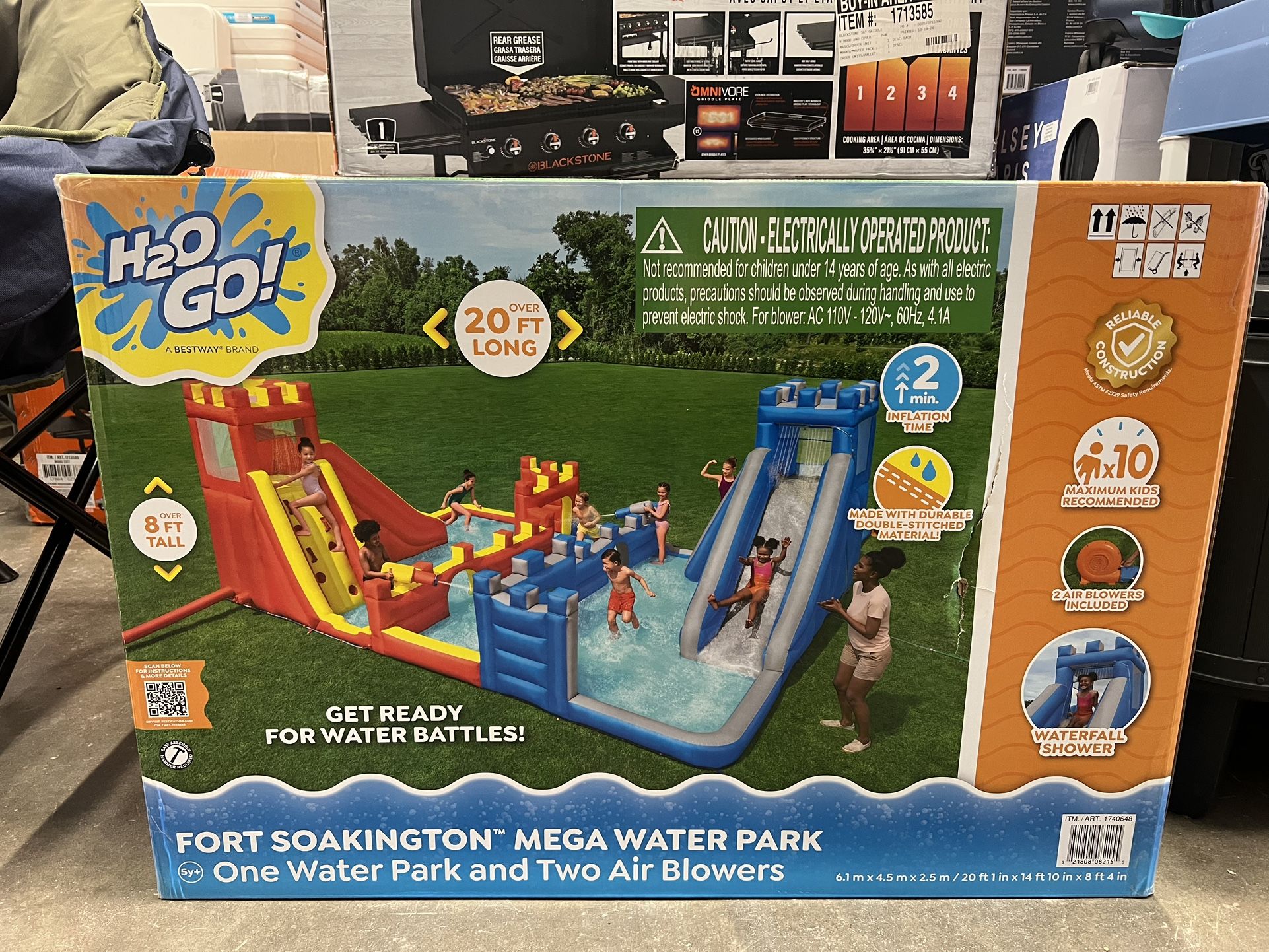 Brand new H2OGO! Fort Soakington Kids Inflatable Mega Water Park for ...