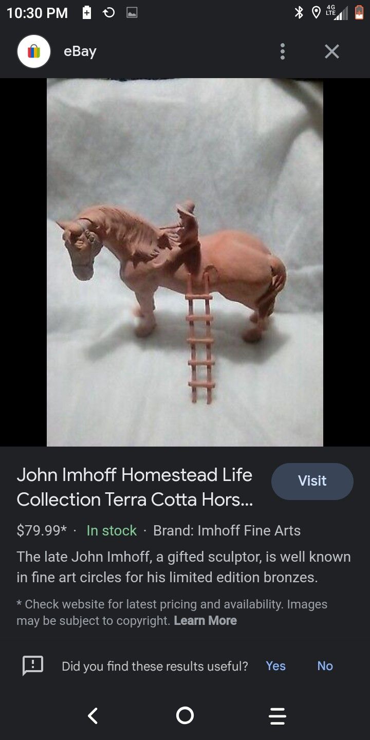 4 John Imhoff Homestead Terra Cotta Collection Horses for Sale in Ocala ...
