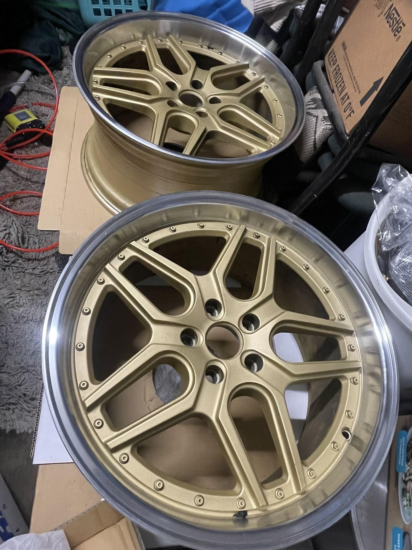 Used ESR 19x9.5 5x114 Matte Gold Finish for Sale in Carson, CA - OfferUp