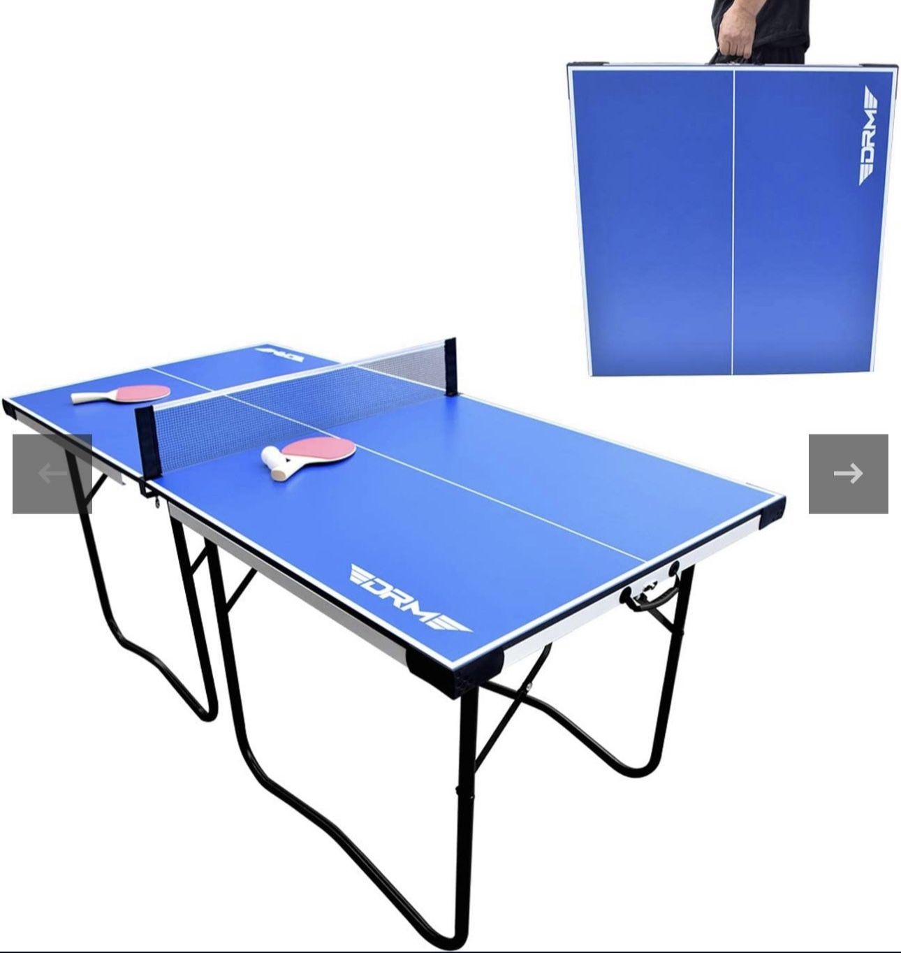6FT Foldable Table Tennis Table Game Set Indoor Outdoor Portable ...