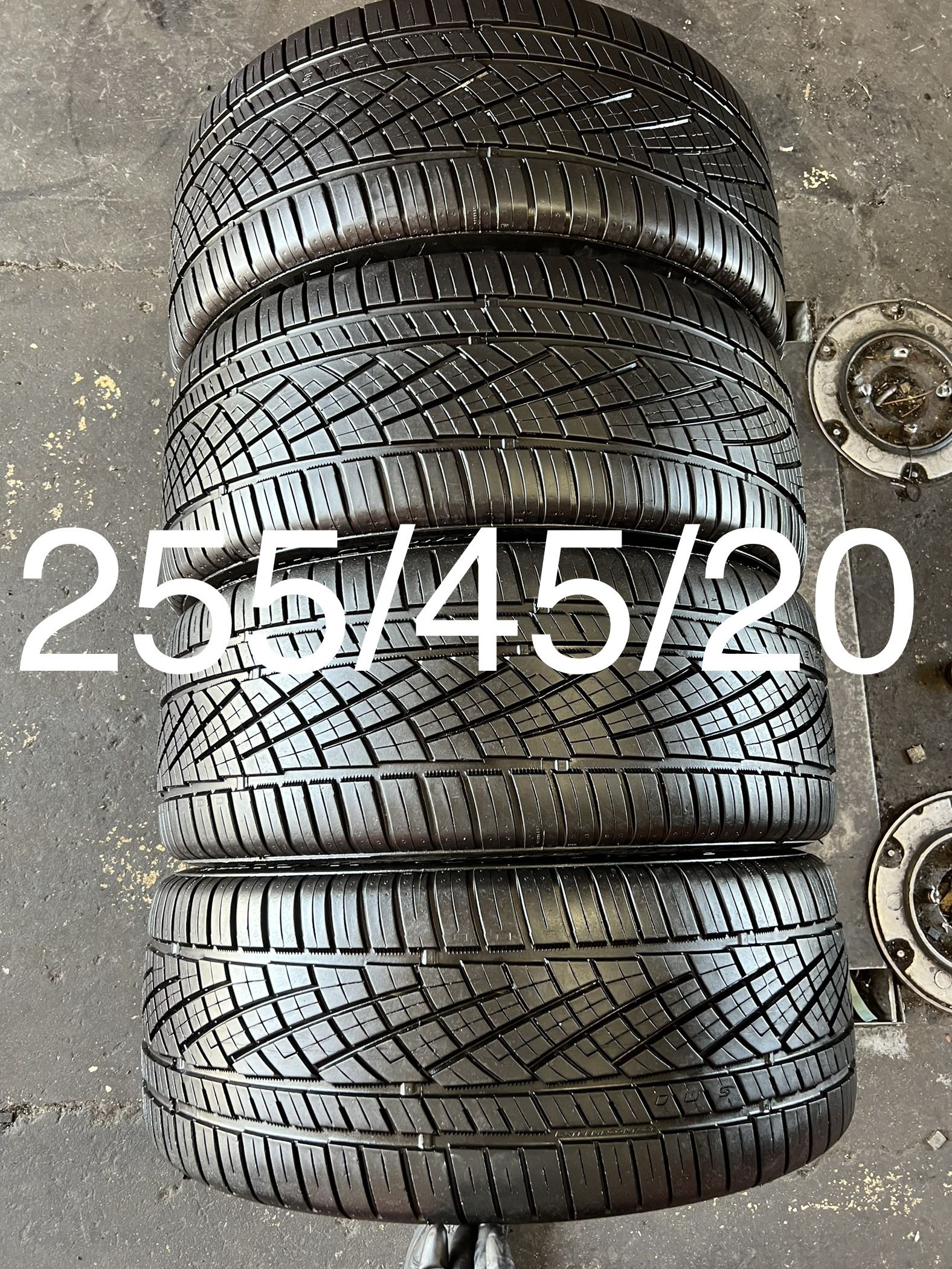 255/45/20 Continental Extreme Contact All Season FULL SET for Sale in Peoria, AZ - OfferUp