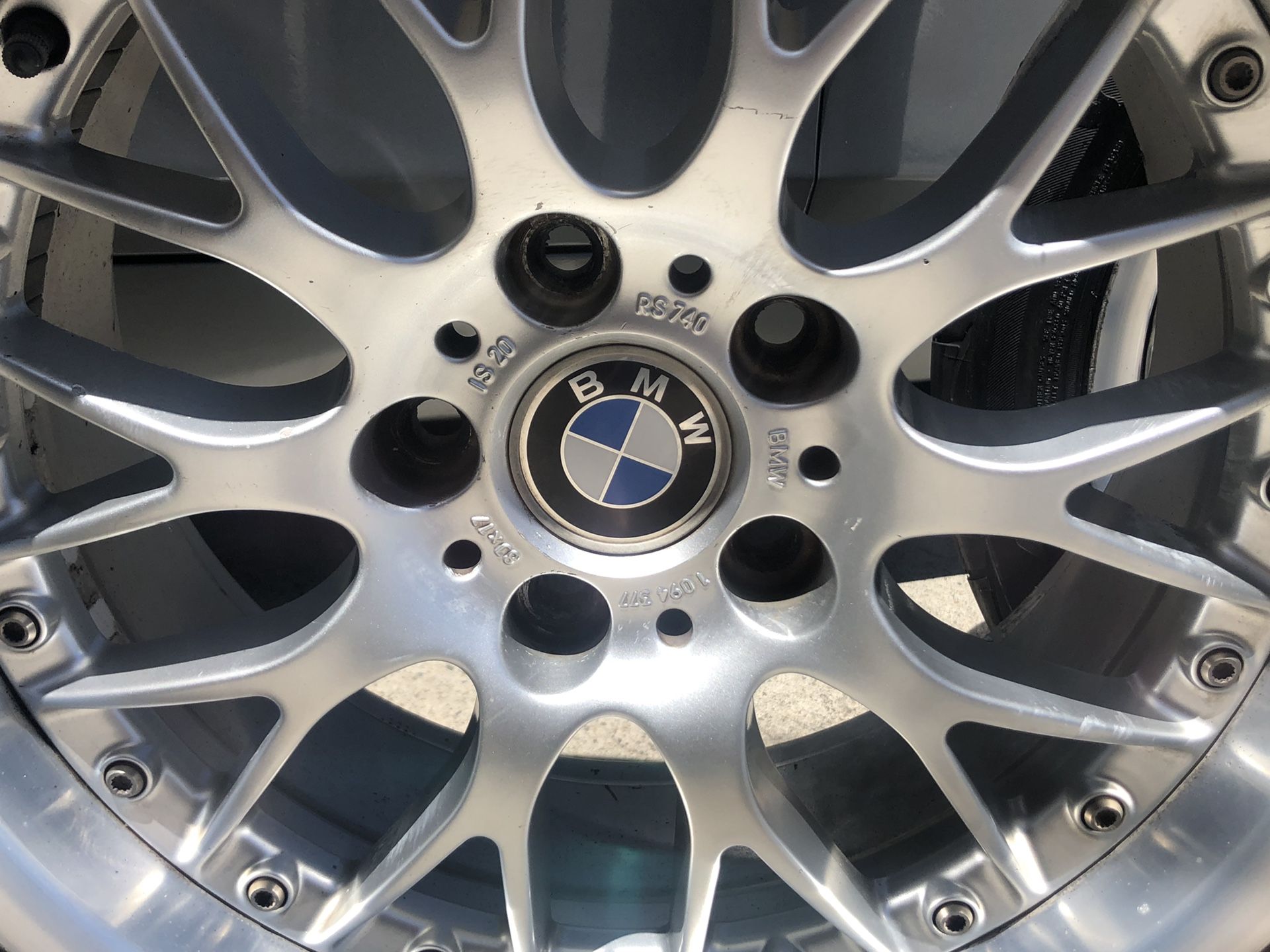BMW E39 BBS 17" deep lip sport wheel rim Firestone tire 540i 530i 525i ...