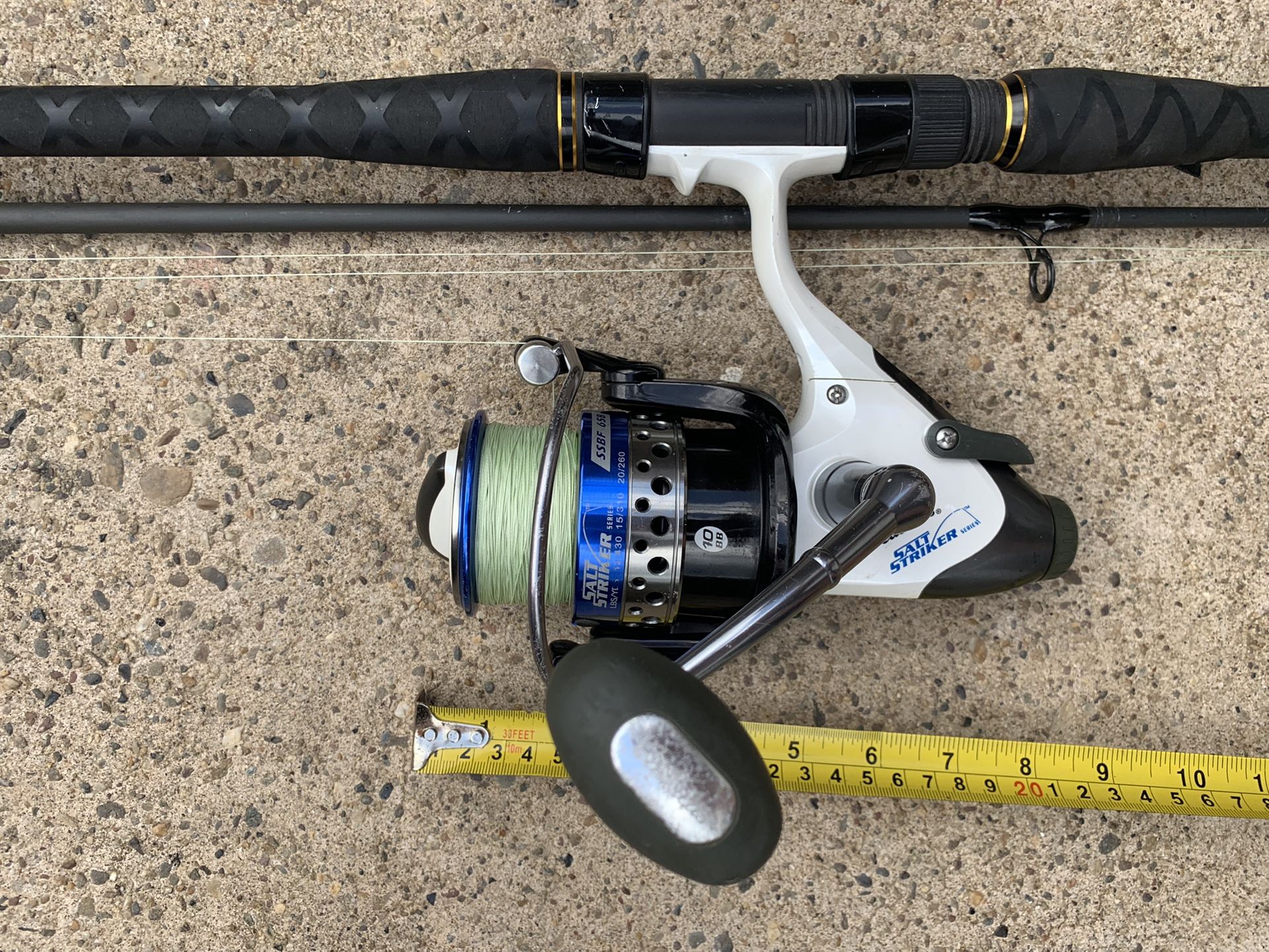 Ocean Fishing Rod And Reel/penn Battalion/ Salt Striker 65B for Sale in ...