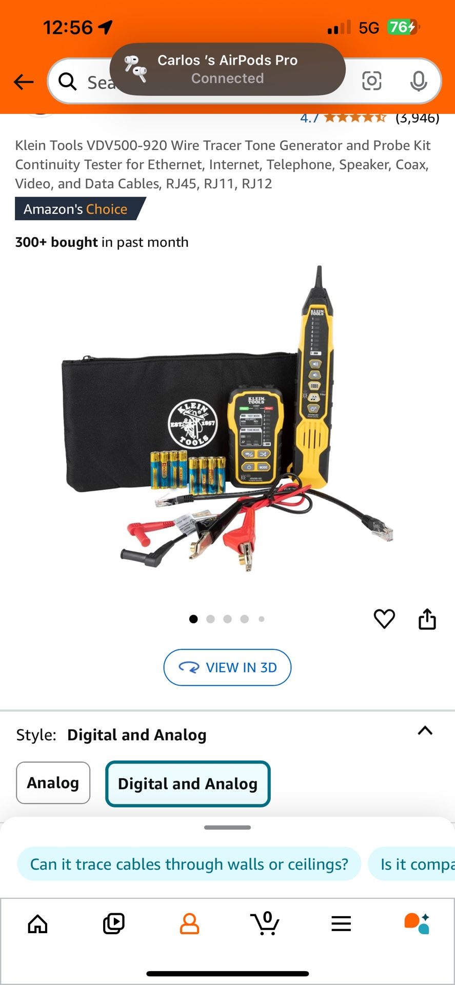 Klein Tone Wire Tracer VDV500-920 for Sale in San Bernardino, CA - OfferUp