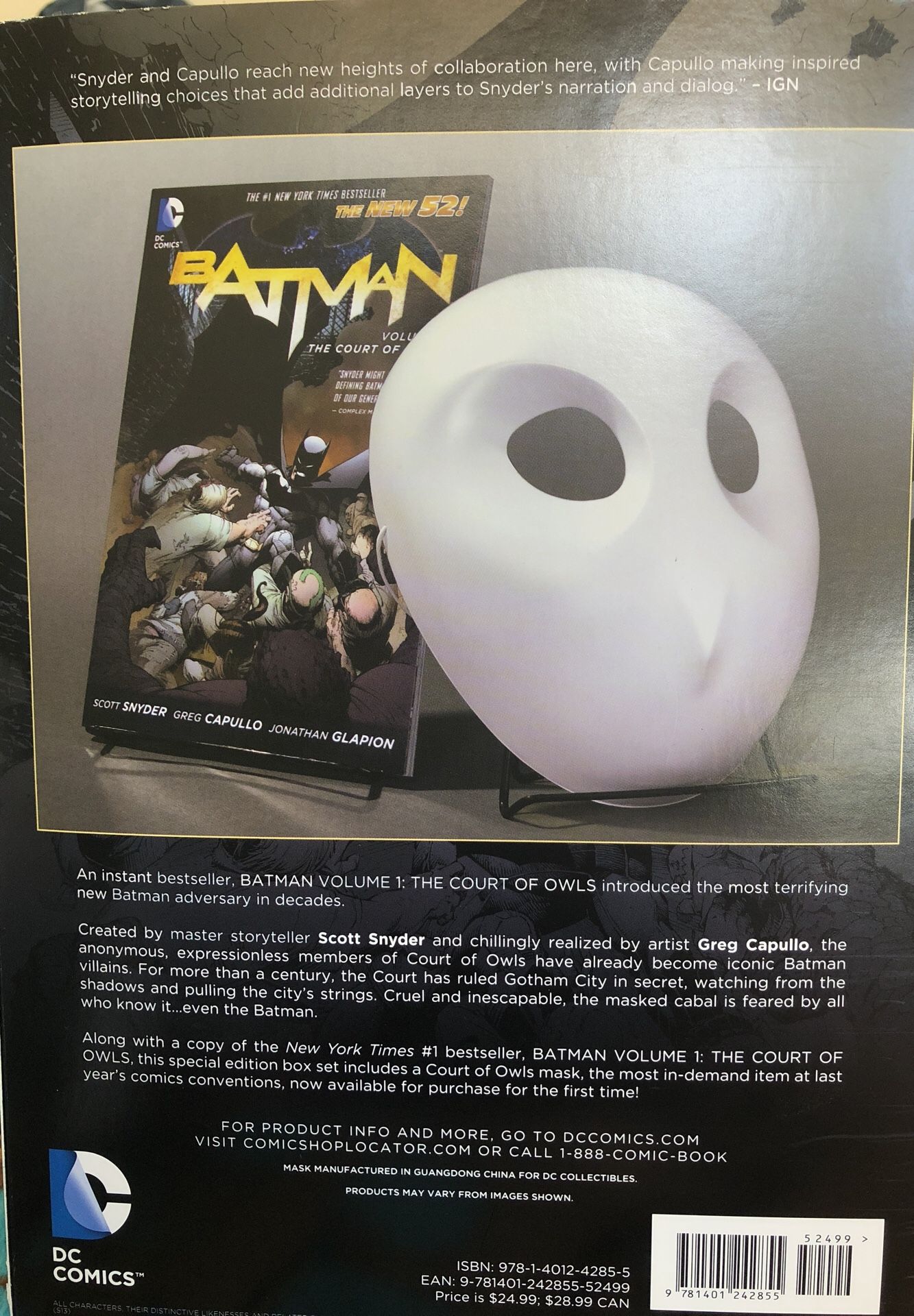 Batman Court Of Owls Mask