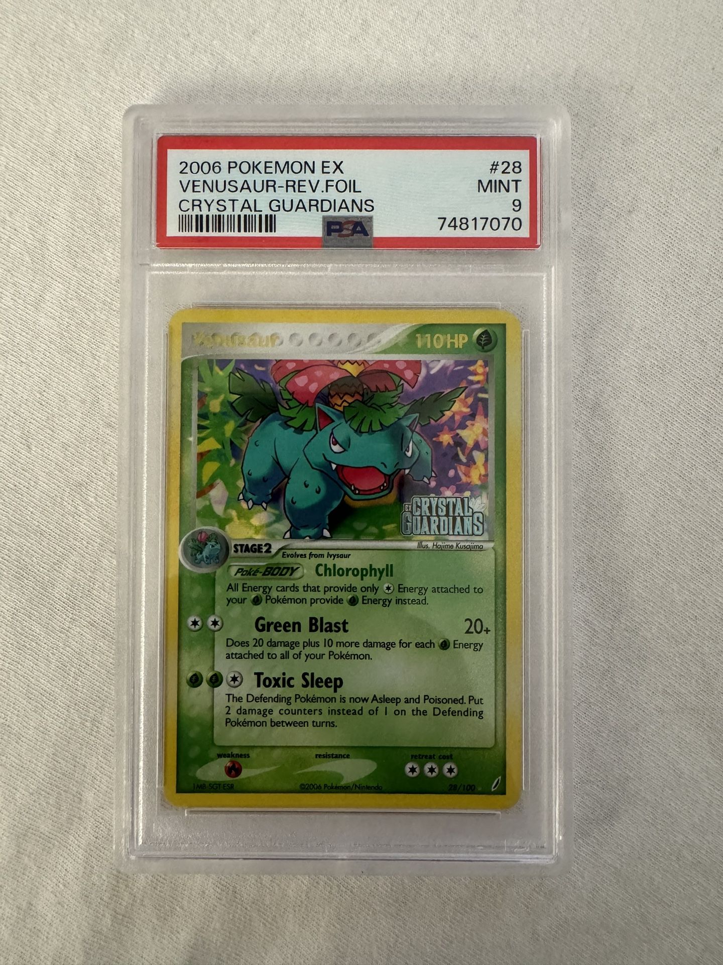 2006 Pokemon Venusaur Crystal Guardians PSA 9 for Sale in Long Beach ...