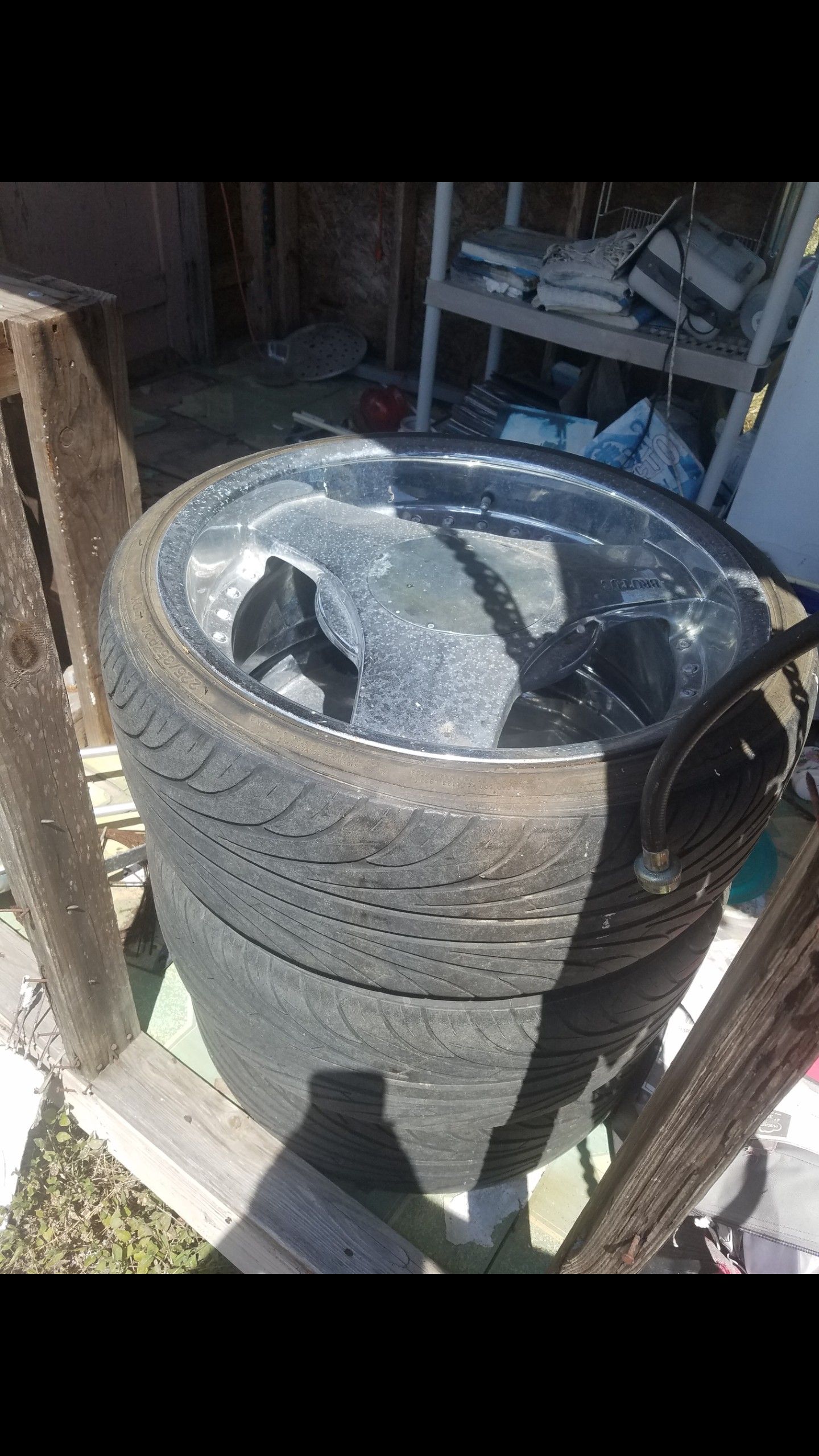 20 Inch Brutus blades rims has all caps and screws jus been sitting for ...