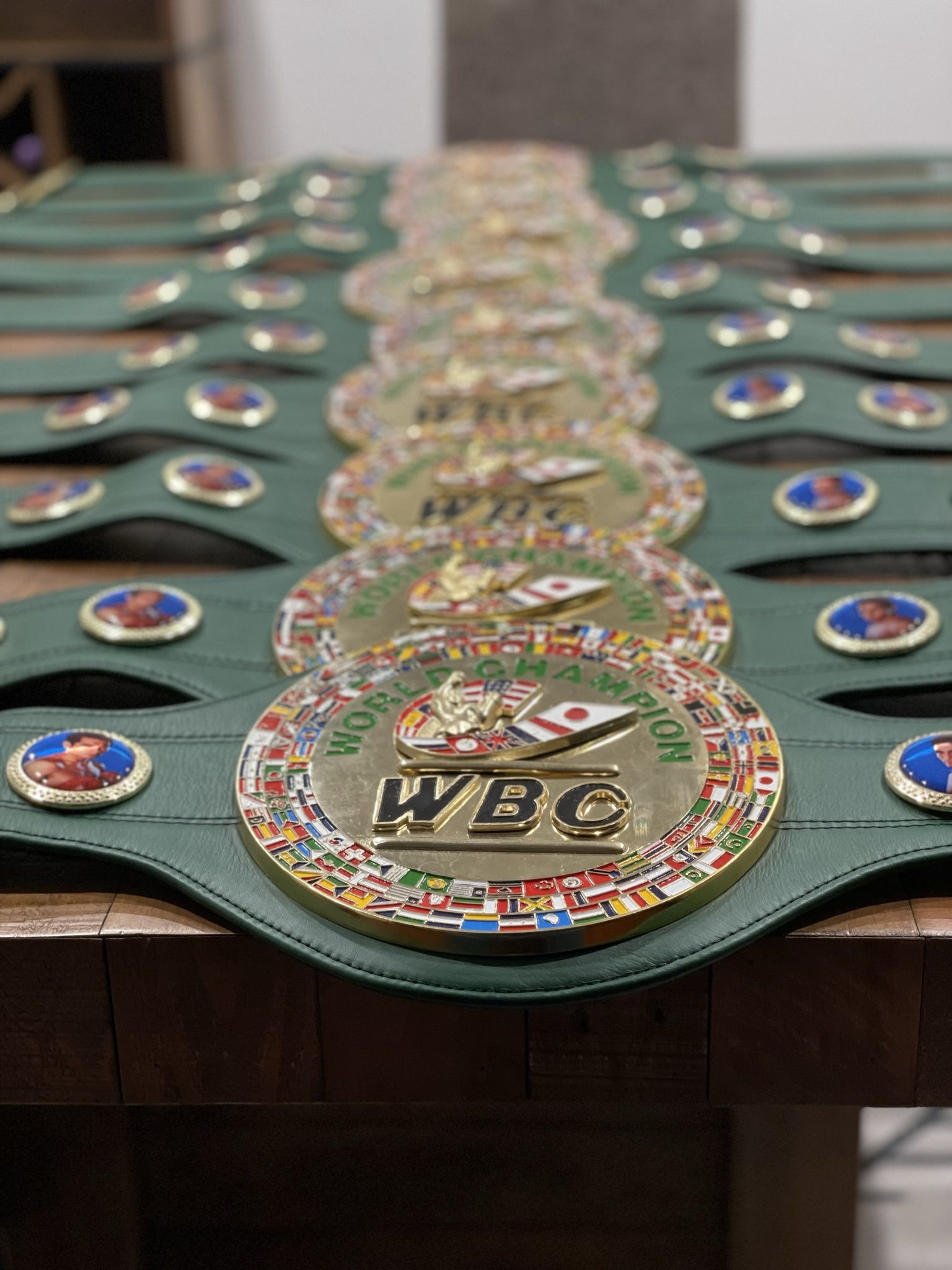 Full Size WBC Boxing Belt, Genuine Leather (Mexican Boxers) for Sale in ...