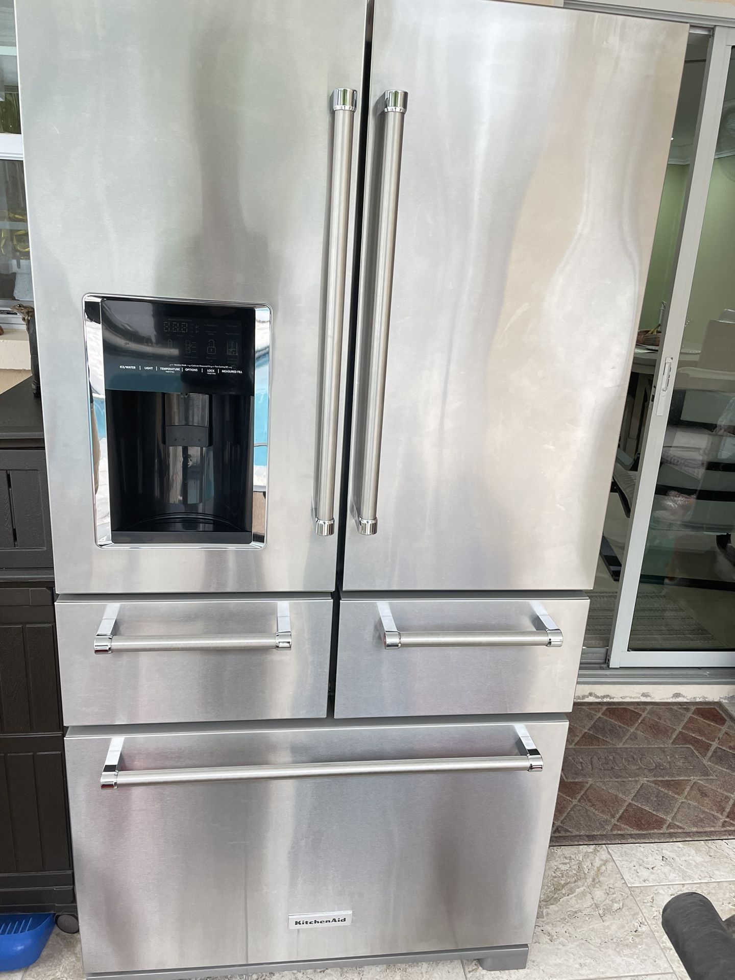 $300 Stainless Steel KitchenAid Fridge for Sale in Tampa, FL - OfferUp