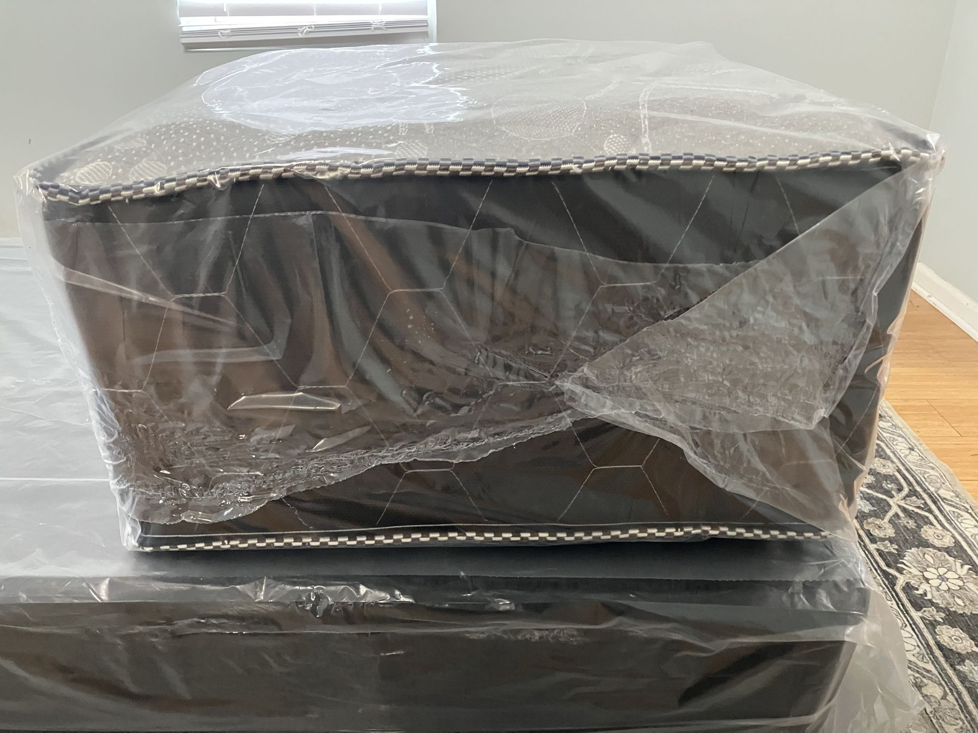 New Mattress, Boxprings & Metal Frame, All Sizes Available. Excellent ...