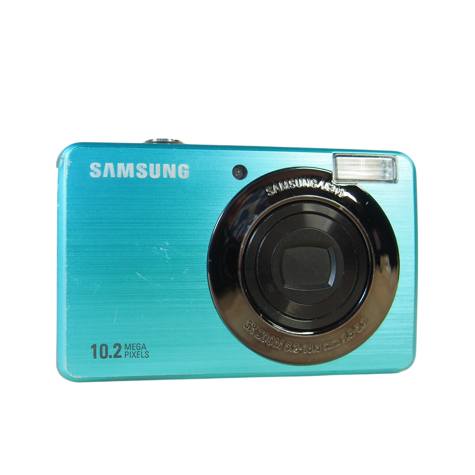 Samsung SL202 10.2MP Digital Camera Bundle Tiffany Blue w/Charger ...