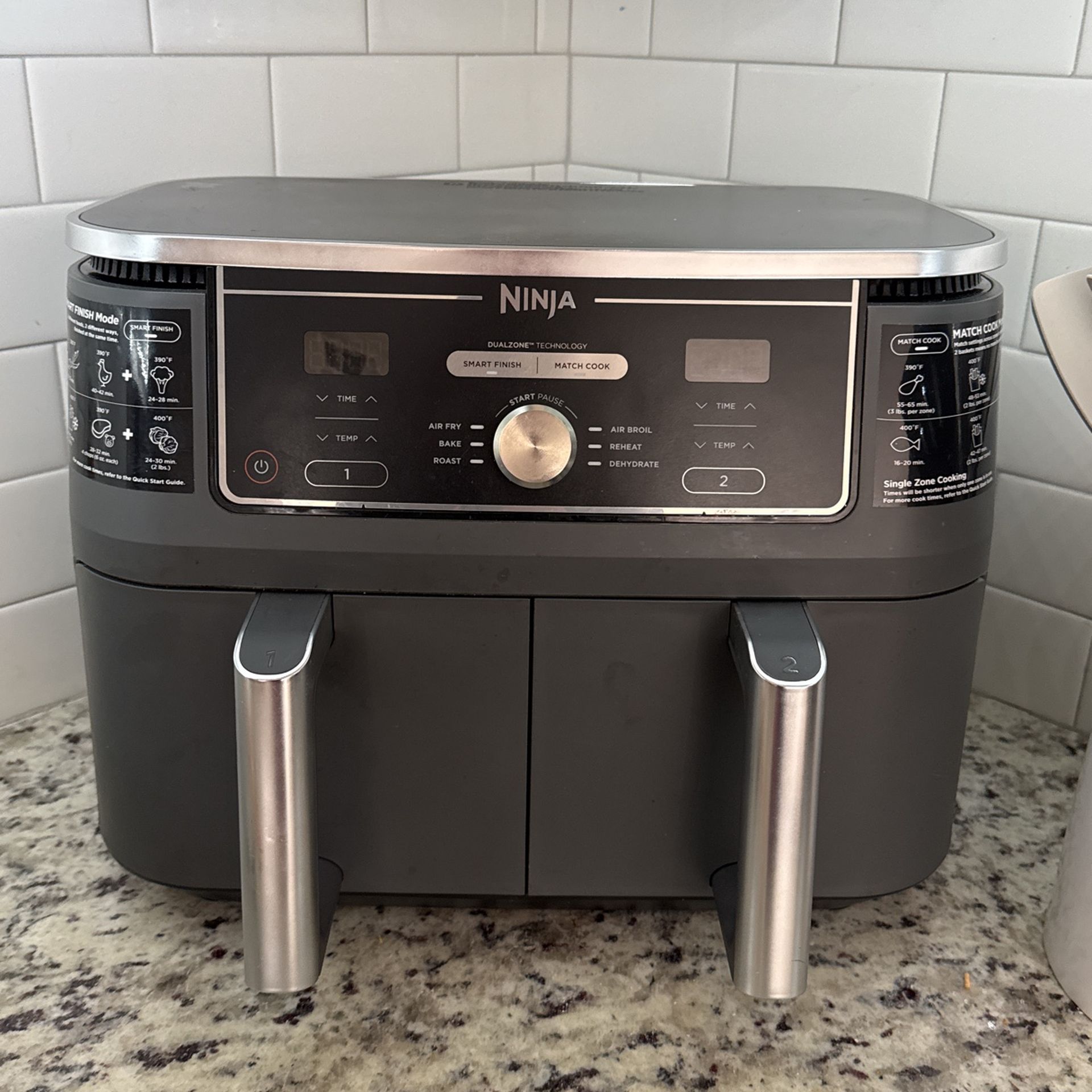 Ninja Foodi 6-in-110-qt. XL 2-Basket Air Fryer with DualZone Technology, DZ401 for Sale in ...