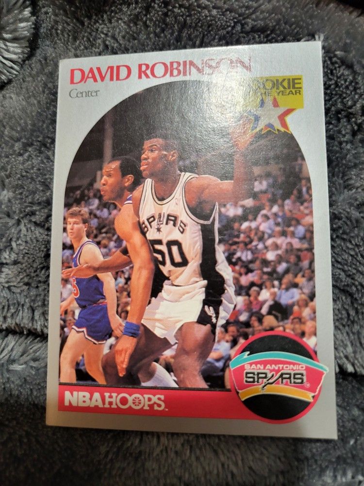 San Antonio Spurs Davis Robinson 1990 Rookie Of The Year Card for Sale ...