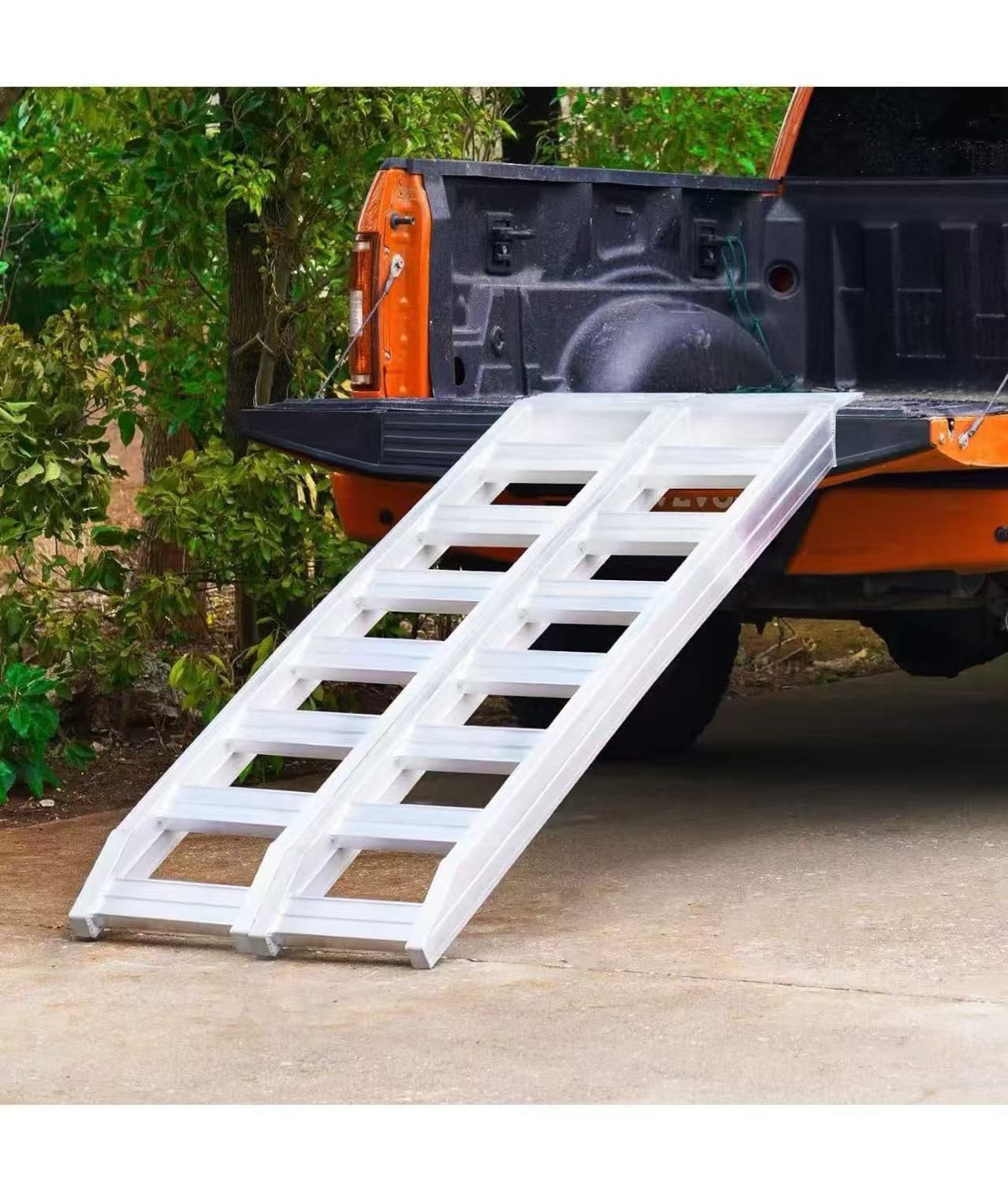 Aluminum Ramps, 8810 lbs, Heavy-Duty Ramps with Top Hook Attaching End ...