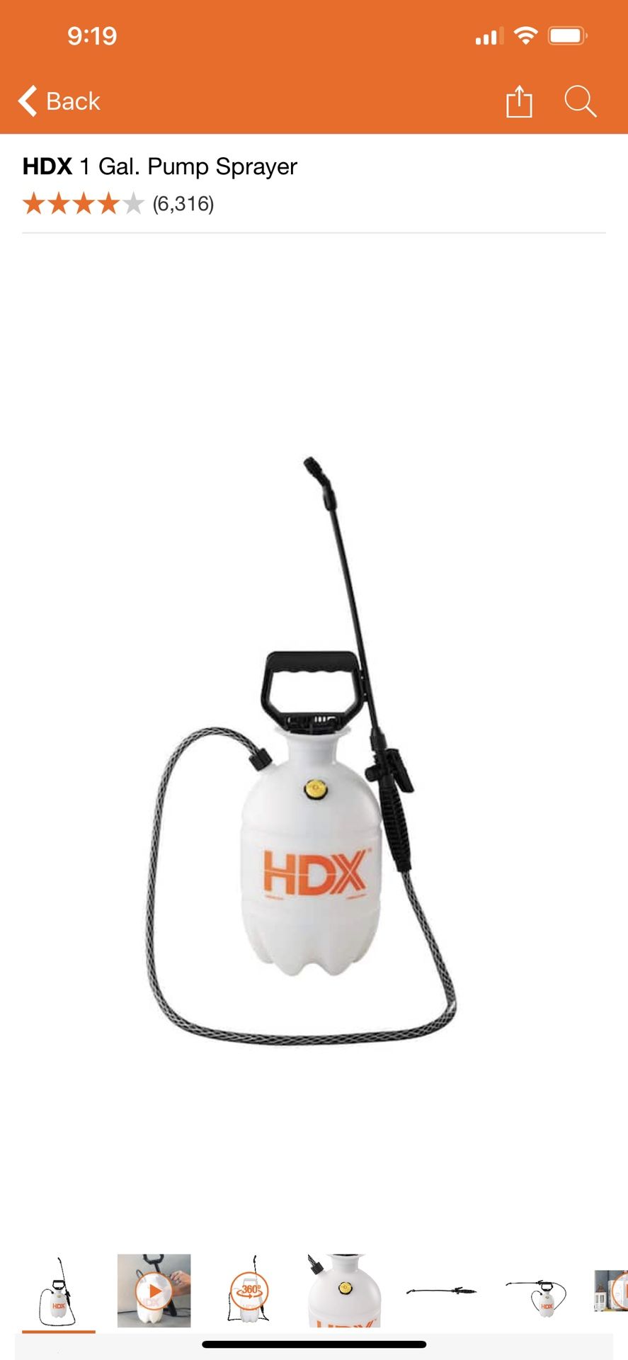 HDX 1 Gal. Pump Sprayer for Sale in Pomona, CA - OfferUp