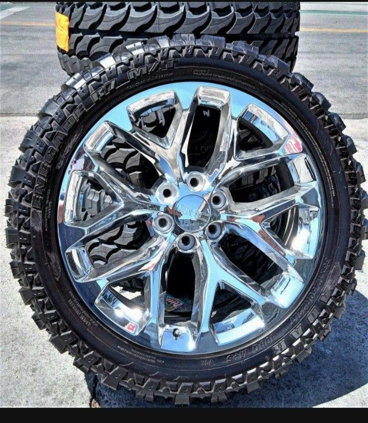 22" Chevy Silverado GMC Sierra Replica Wheels & Tires OFF-ROAAsk for 20 ...