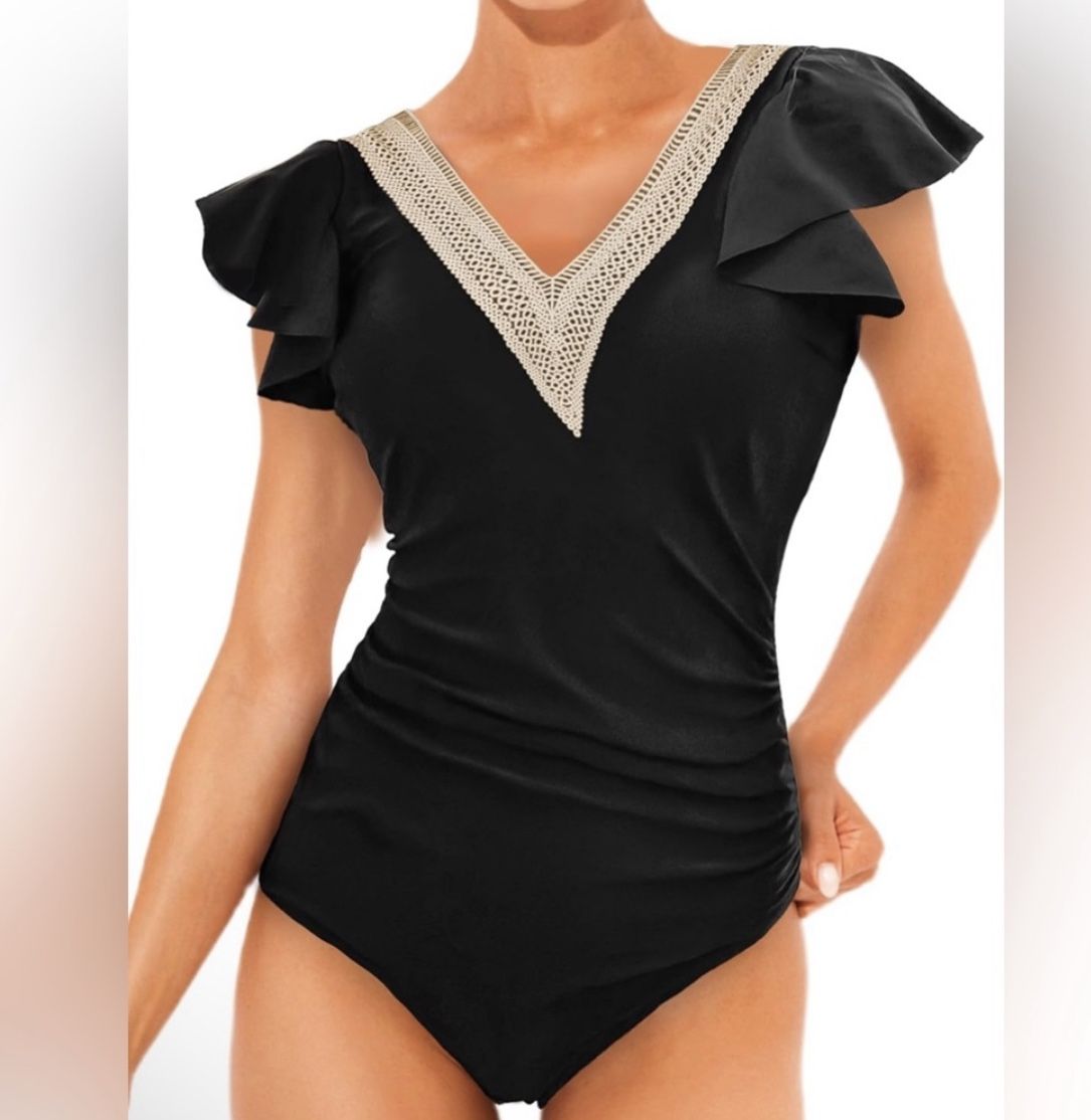 One Piece Swim Suits for Women 2024 Modest Tummy Control Full Coverage ...