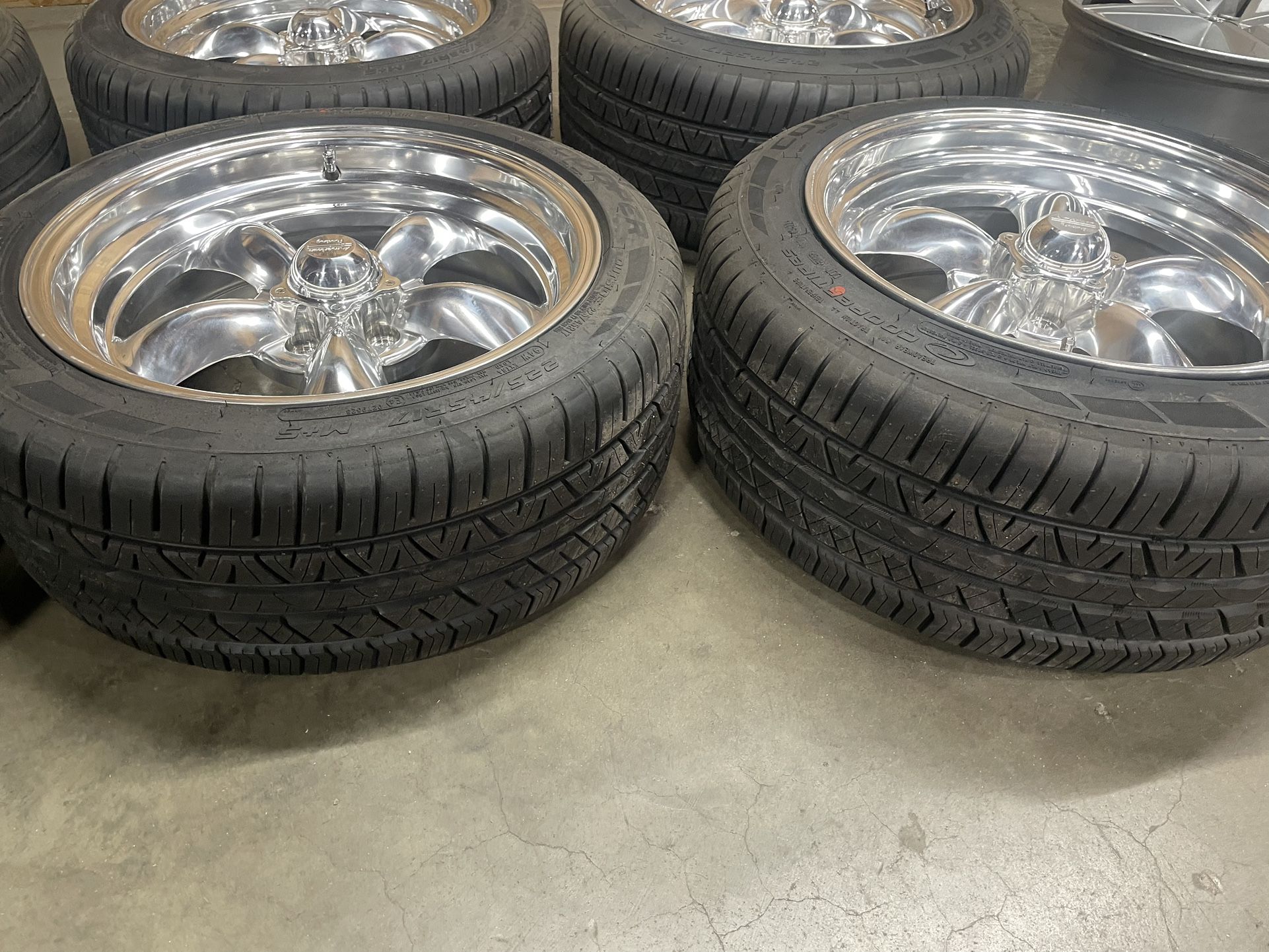 17” TORQUE THRUST WHEELS RIMS + STAGGERED 17x8 17x9 5x115 245-45-17 275 ...