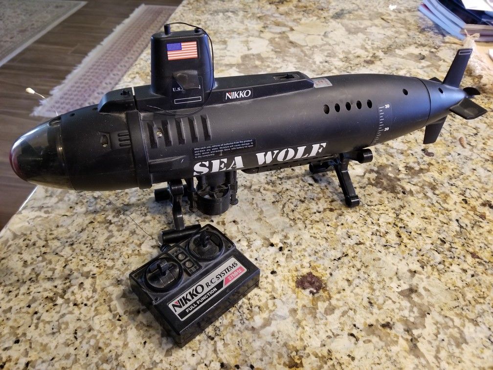 RC Sea wolf submarine by Nikko for Sale in Vacaville, CA - OfferUp