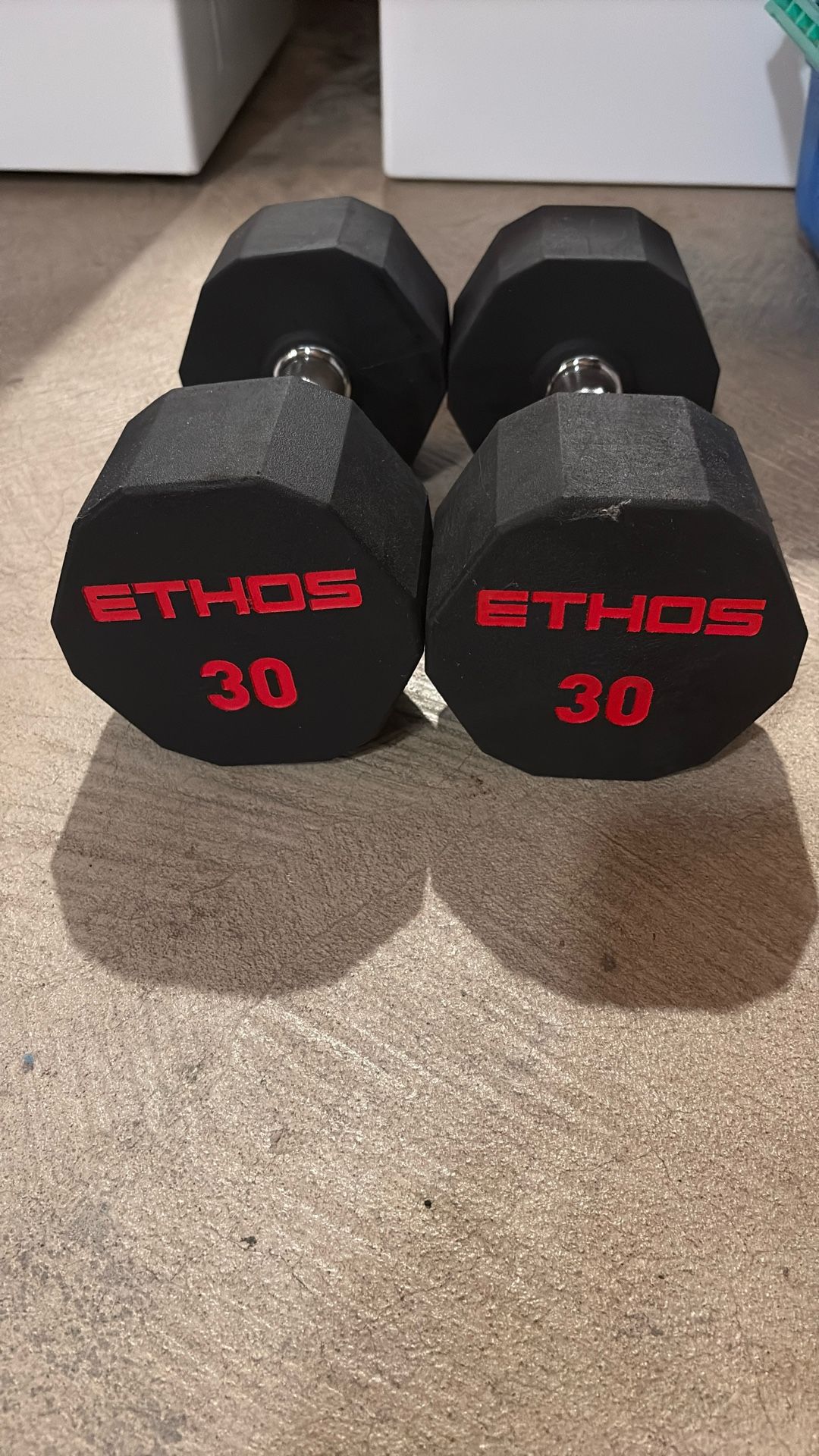 2 x Ethos 30lbs Dumbbells for Sale in Carlsbad, CA - OfferUp