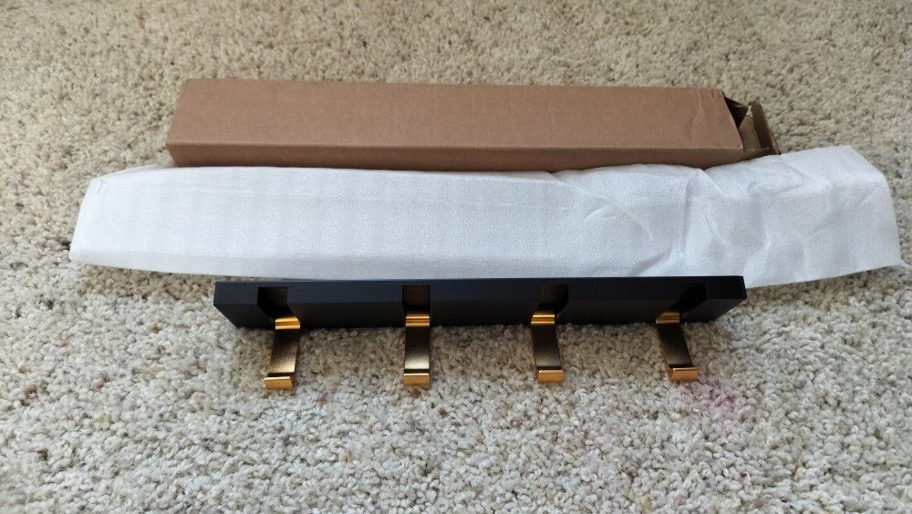 4 Hook Wall Mounted (Horizontal/Space-Saving /Stylish Design/ high ...