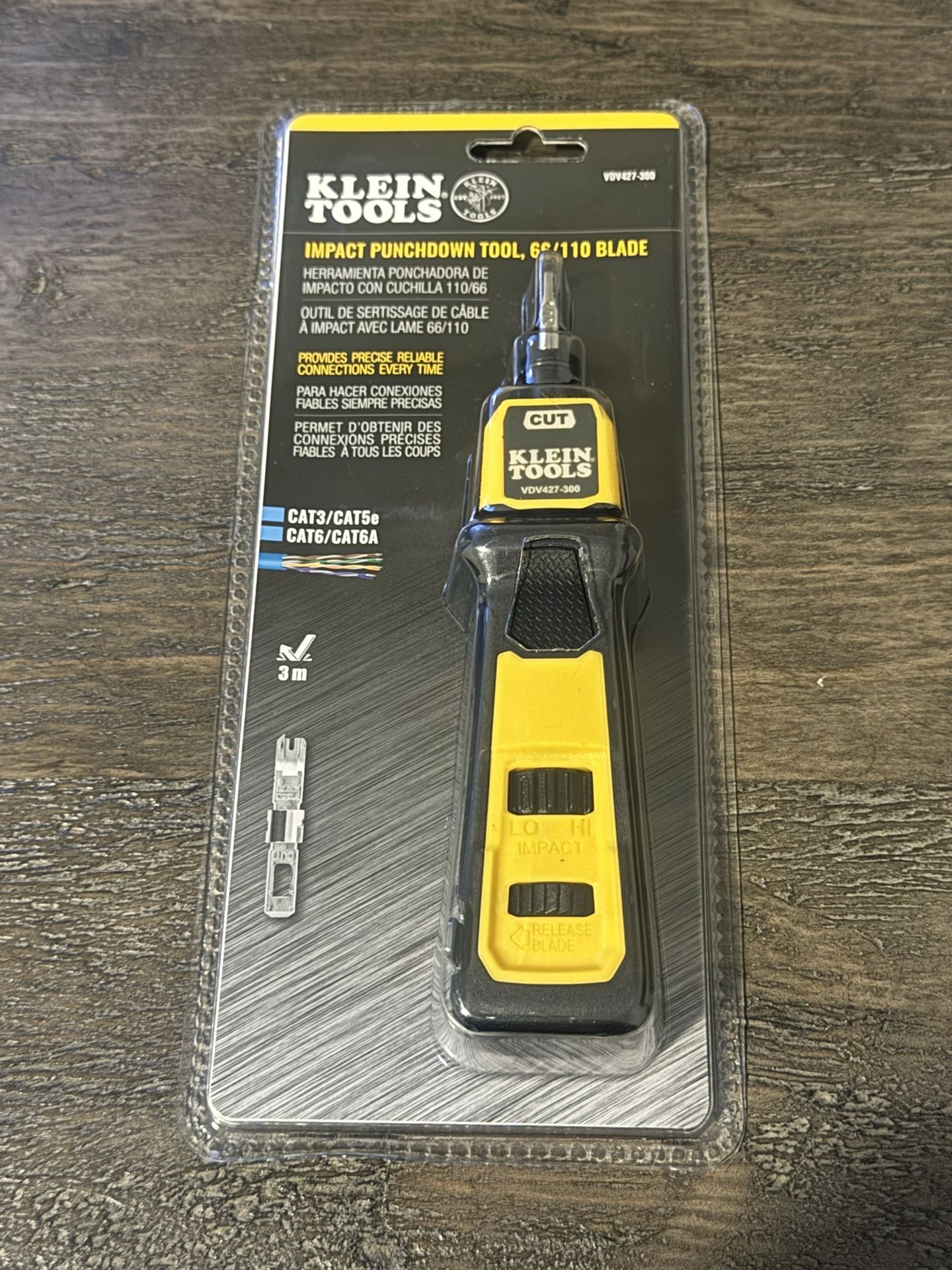 Klein Tools VDV427-300 Impact Punchdown Tool with 66/110 Blade ...
