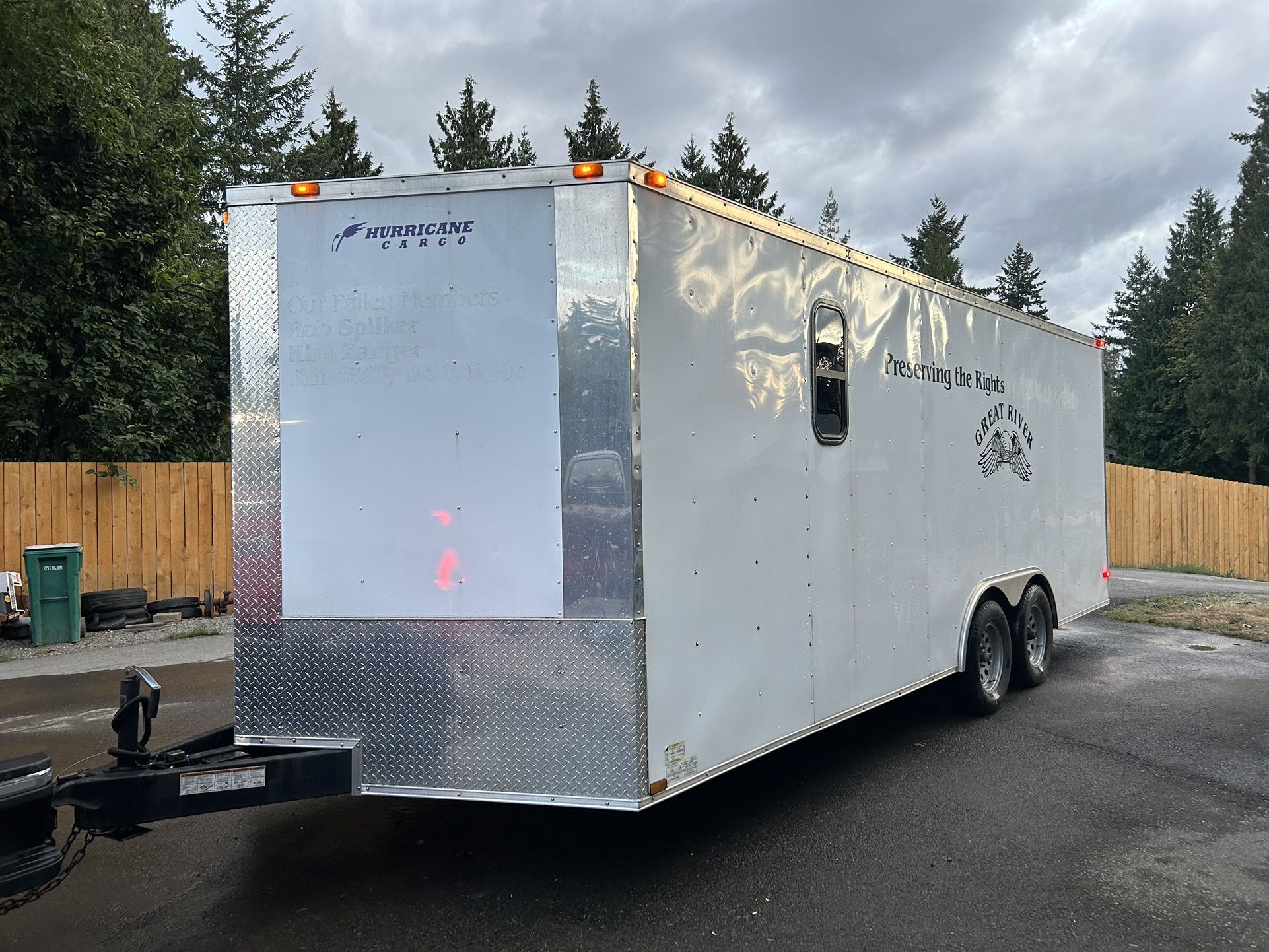 2011 Hurricane Cargo Enclosed Trailer 8.5-20TA for Sale in Federal Way ...