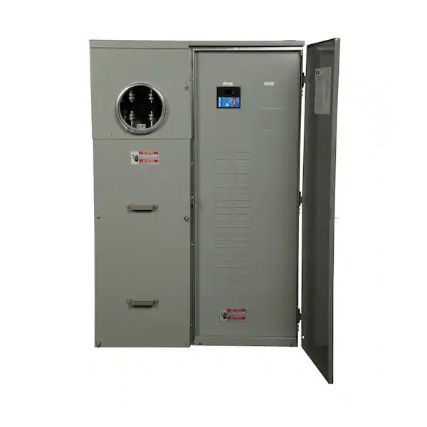 Eaton 400 Amp 40-Space 40-Circuit BR Type Meter Socket and Main Breaker ...