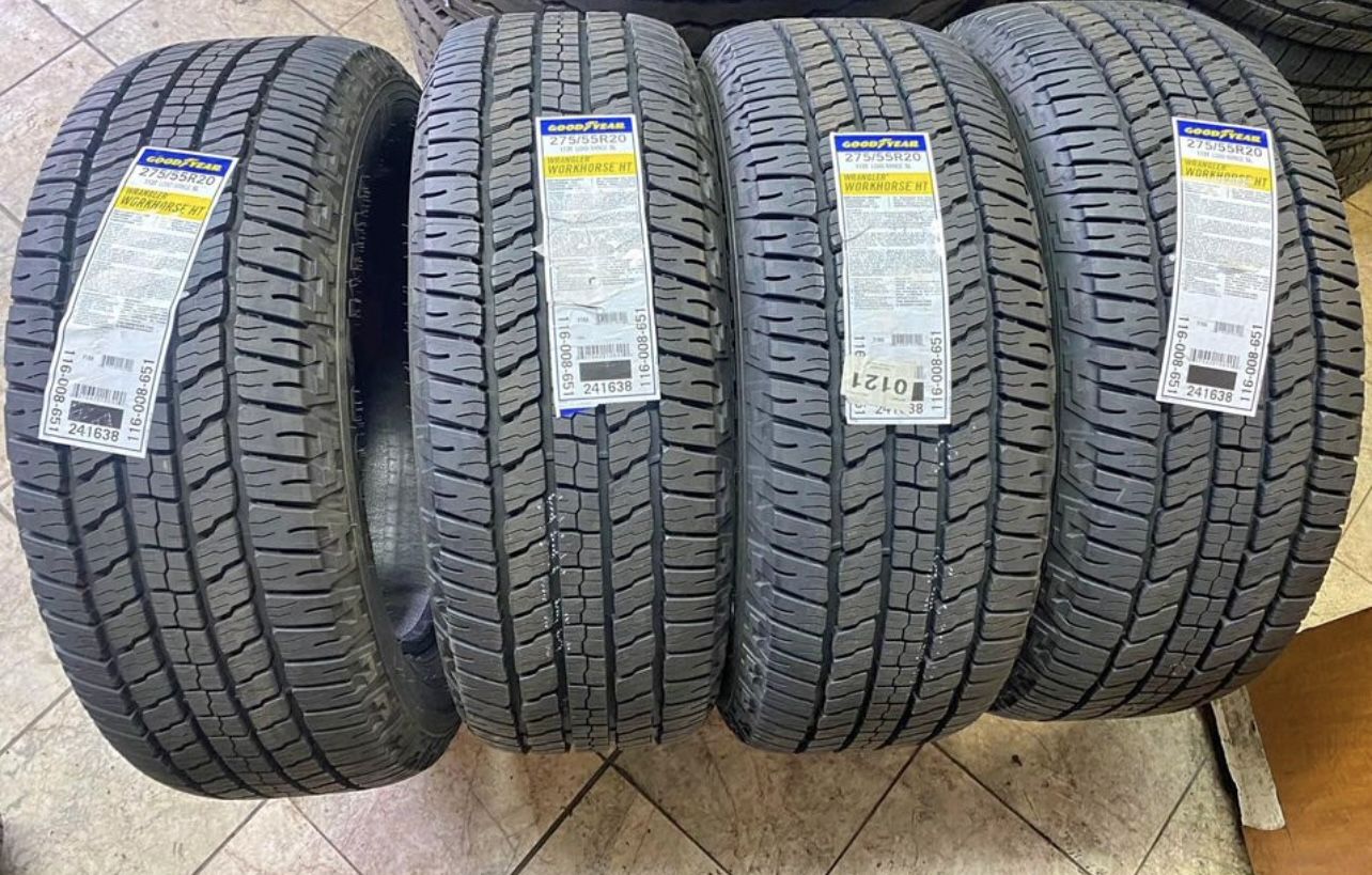 BRAND NEW! 20” Inch Goodyear Tires 275/55r20 Set of 4 for Sale in ...