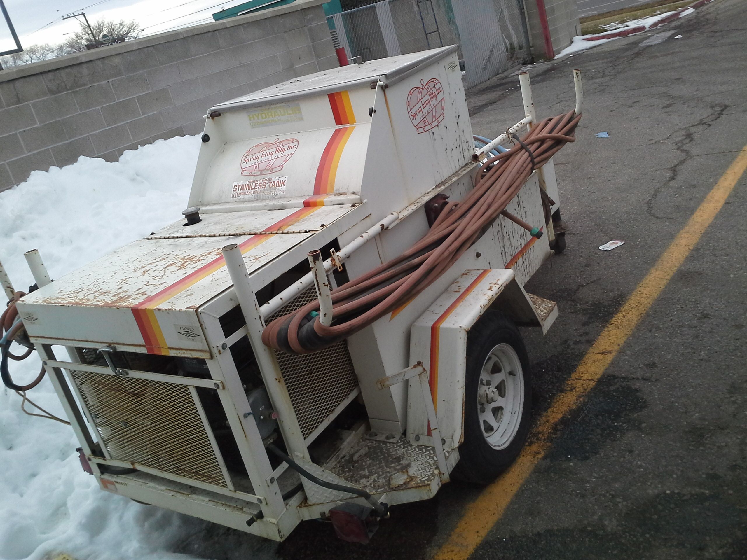 Spray King 200 Hydralic Stainless Drywall Single Tank Texture machine with hoses and propane tank for Sale in Salt Lake City UT OfferUp
