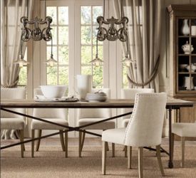 Restoration Hardware Flatiron dining table 112 long for Sale in Houston TX OfferUp