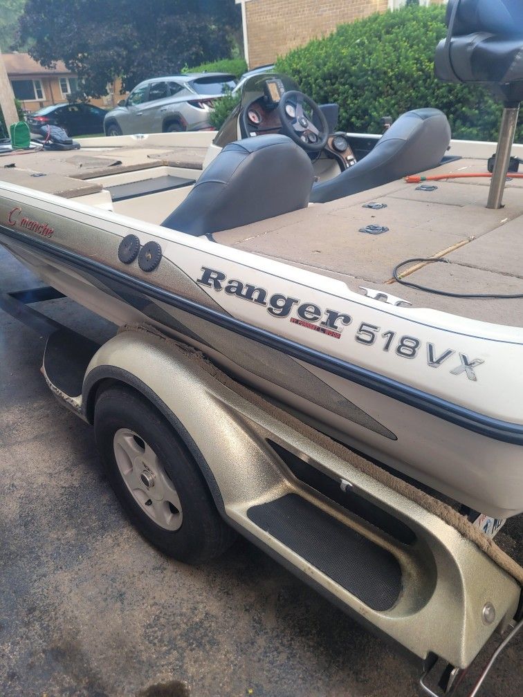 1999 Ranger Bass Boat 518 VX for Sale in Frankfort, IL - OfferUp
