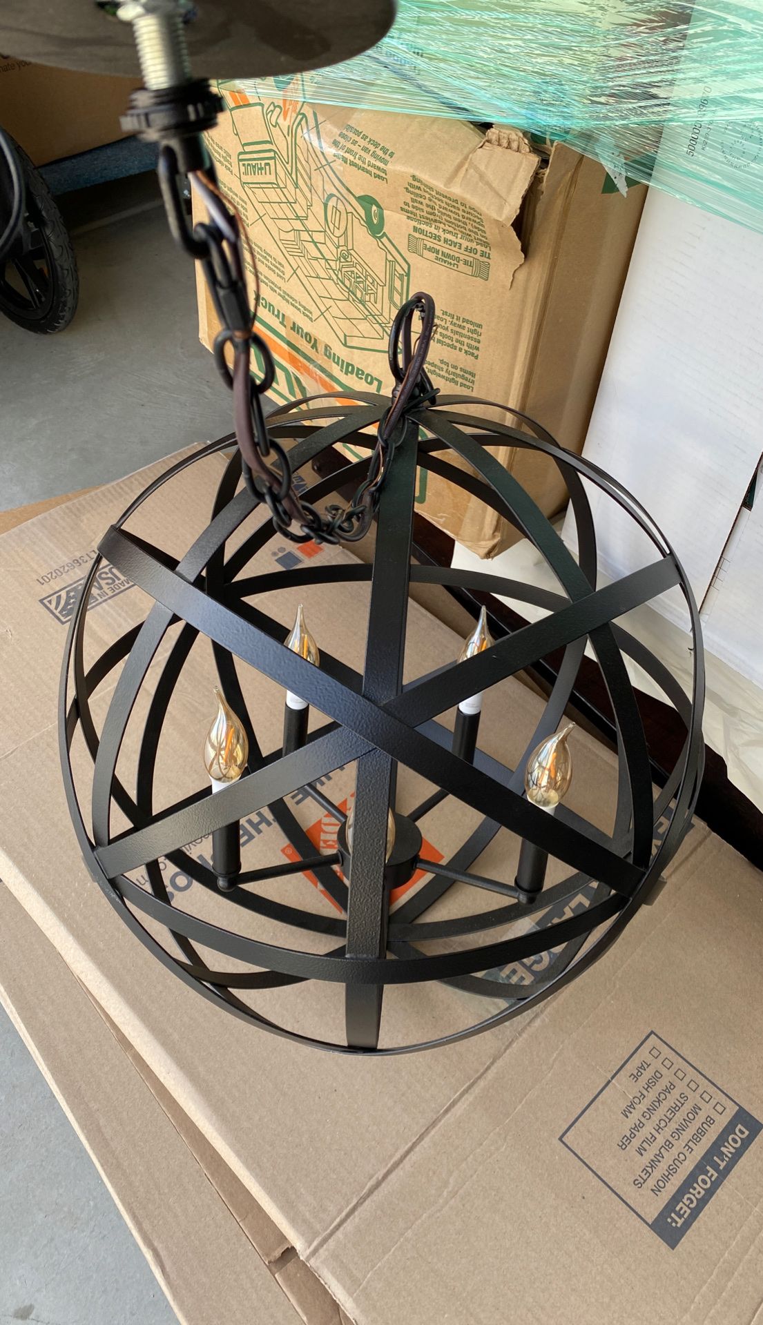 Steel Weaved Chandelier / Edison Bulb for Sale in Irvine, CA - OfferUp