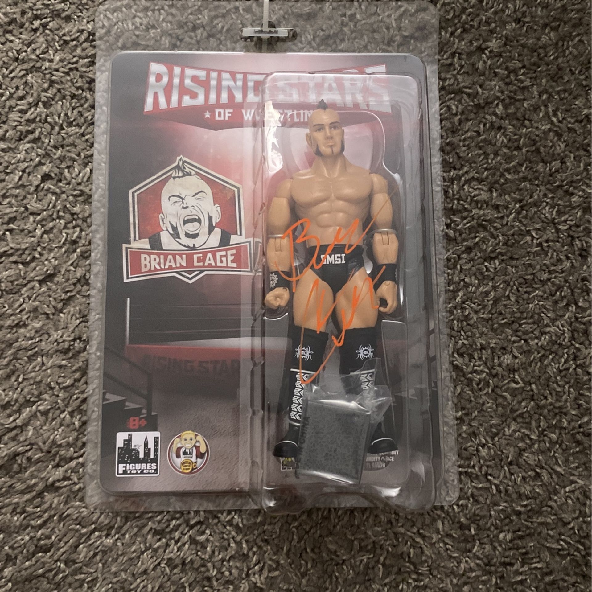 Brian Cage Rising Stars Of Wrestling Signed / Autograph Figure for Sale ...