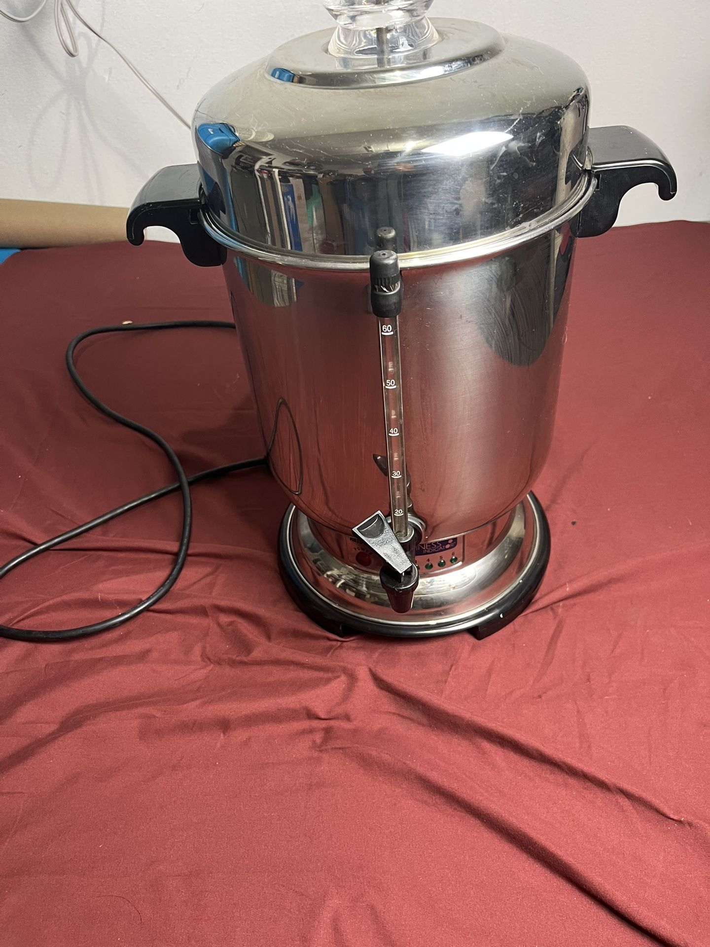 DeLonghi Deluxe Stainless Steel Commercial Percolator Coffee Urn 60 ...