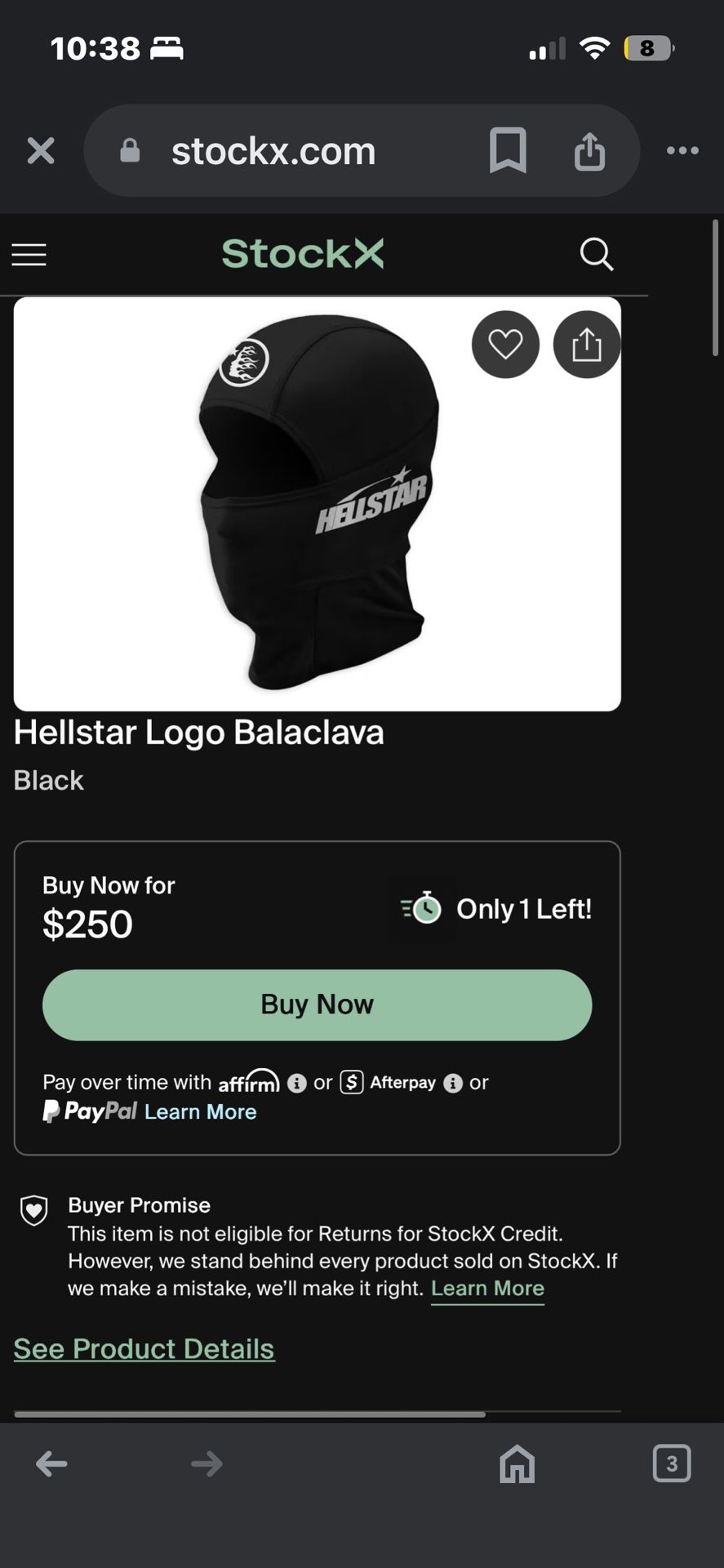 Hellstar Ski Mask for Sale in Sacramento, CA - OfferUp